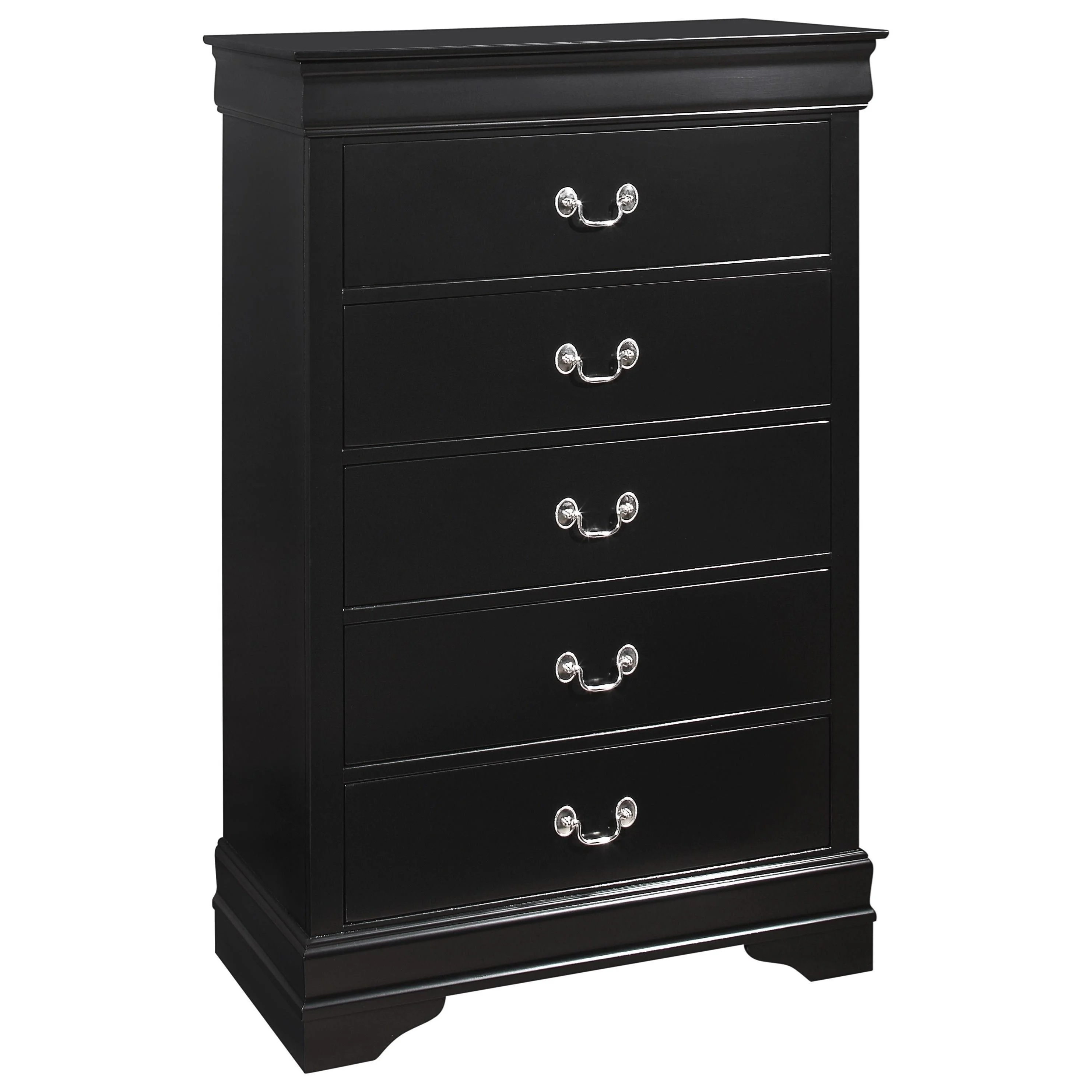 Crown Mark Louis Philip B3950-4 Transitional 5 Drawer Chest | Wayside ...