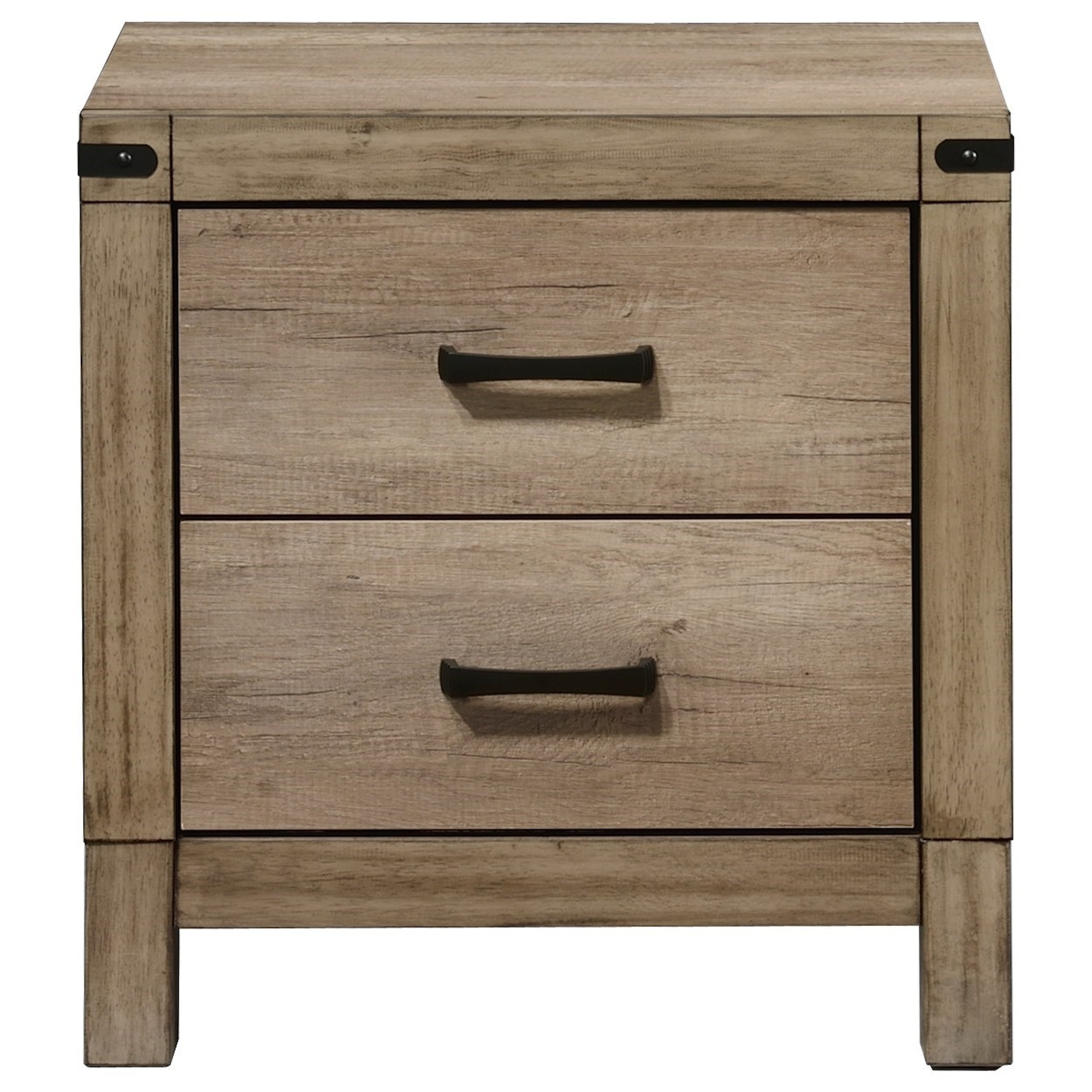 Crown Mark Matteo B3200-2-T Contemporary Tall Two Drawer Night Stand ...