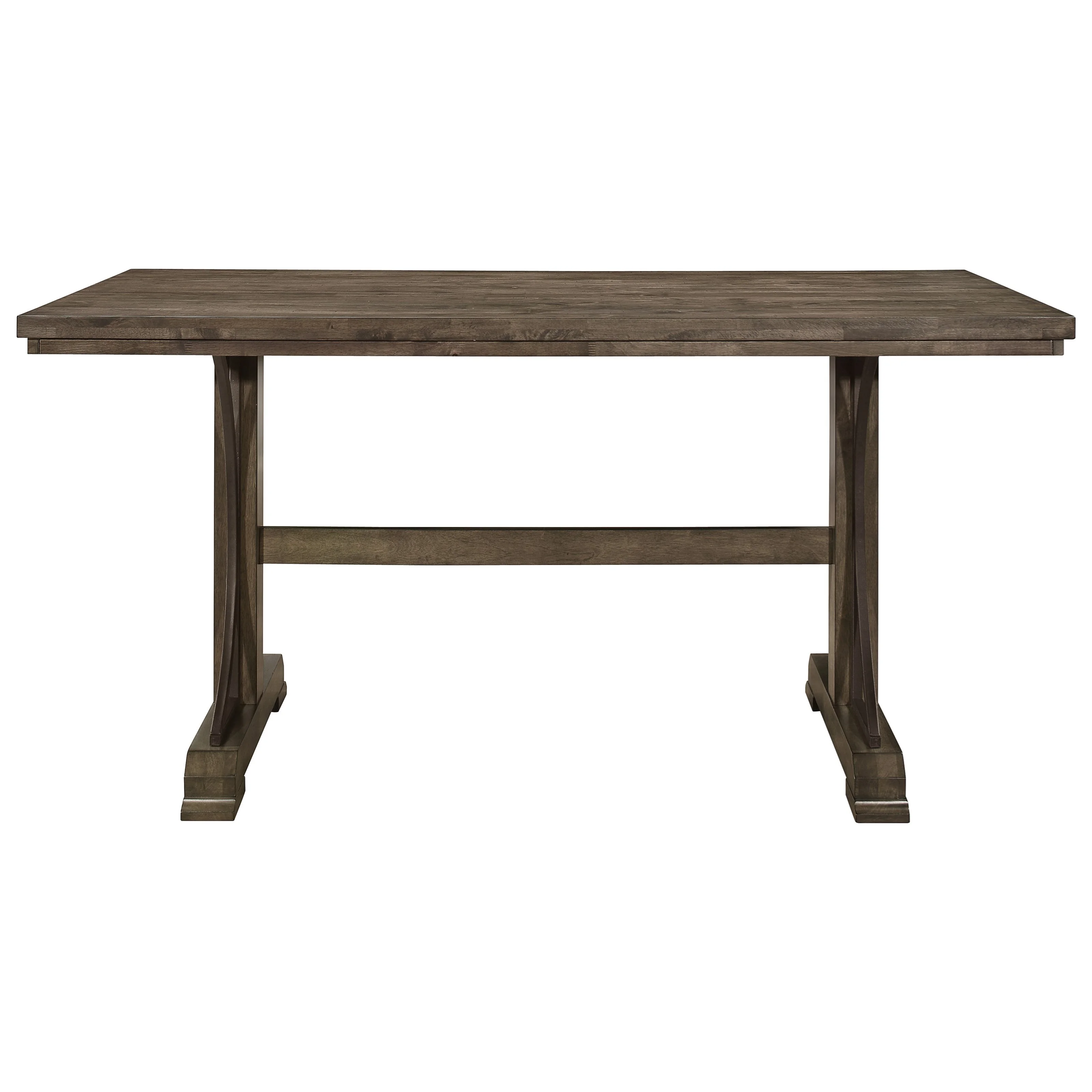 Crown Mark Quincy 2831T-3671-TOP+BASE Counter Height Table with Trestle ...