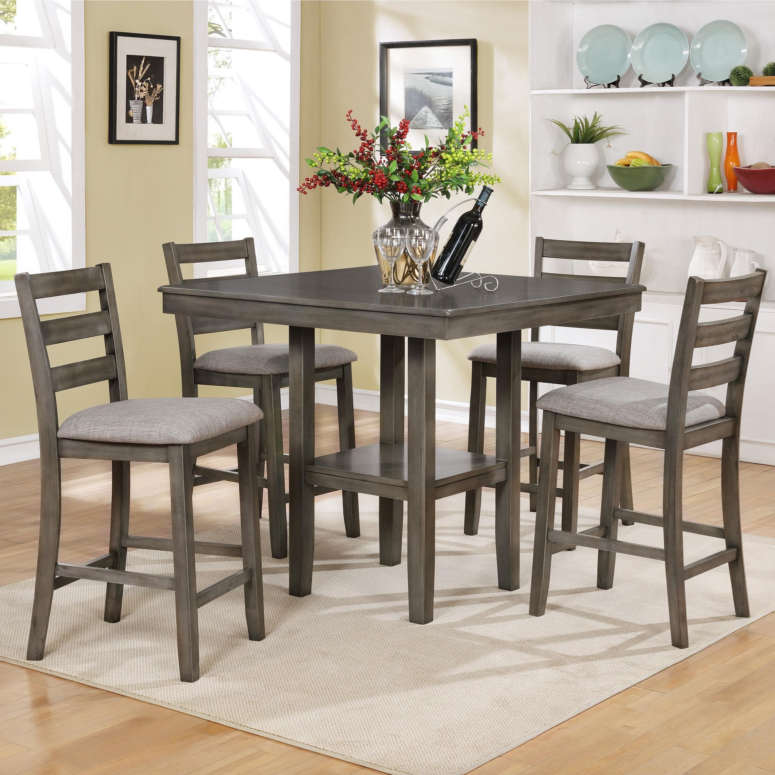 Counter Height Table And Chairs Set / Jofran Simplicity Rectangle ...