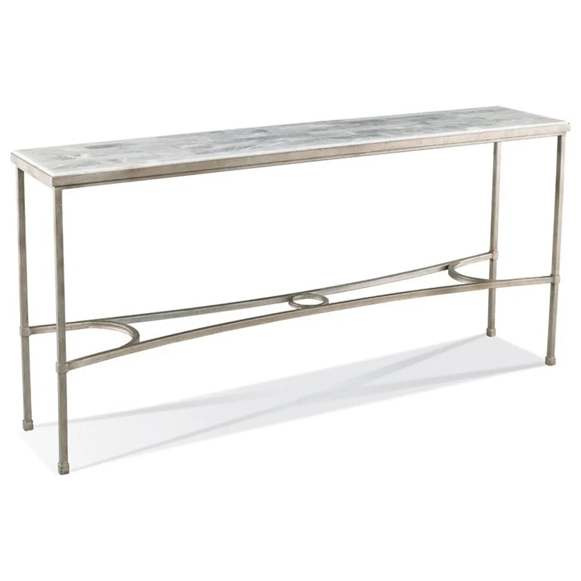 CTH Sherrill Occasional Eclipse Console Table with Onyx Stone Top ...