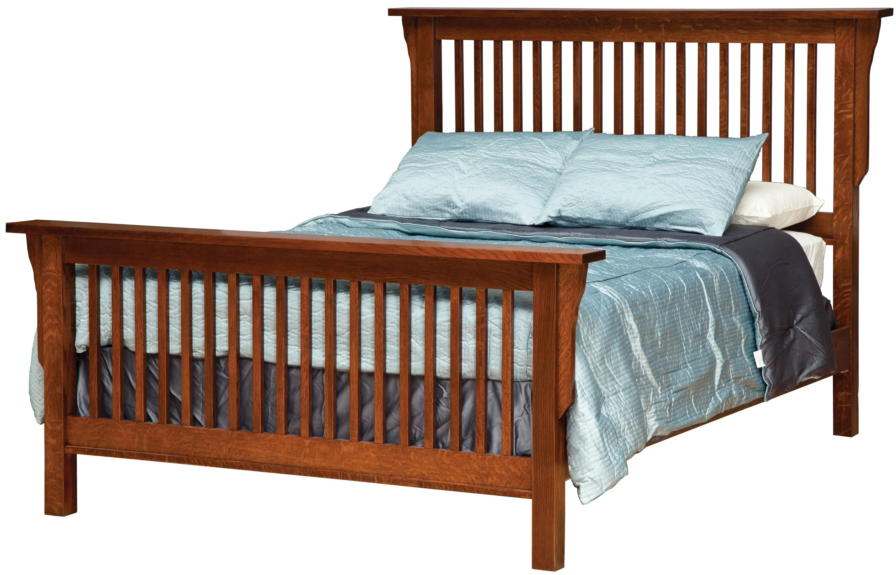 Daniels Amish Mission California King Mission-Style Frame Bed with ...