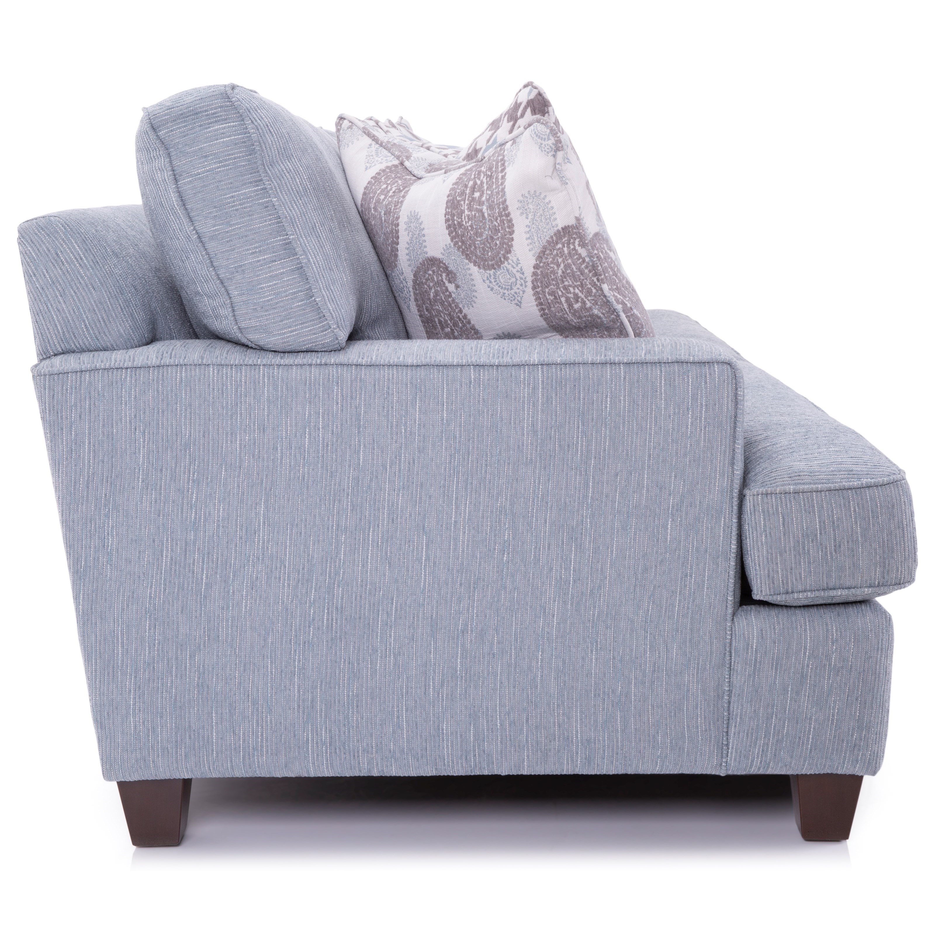 Decor-Rest 2052 2052 SOFA Contemporary 2-Seat Sofa with Toss Pillows ...