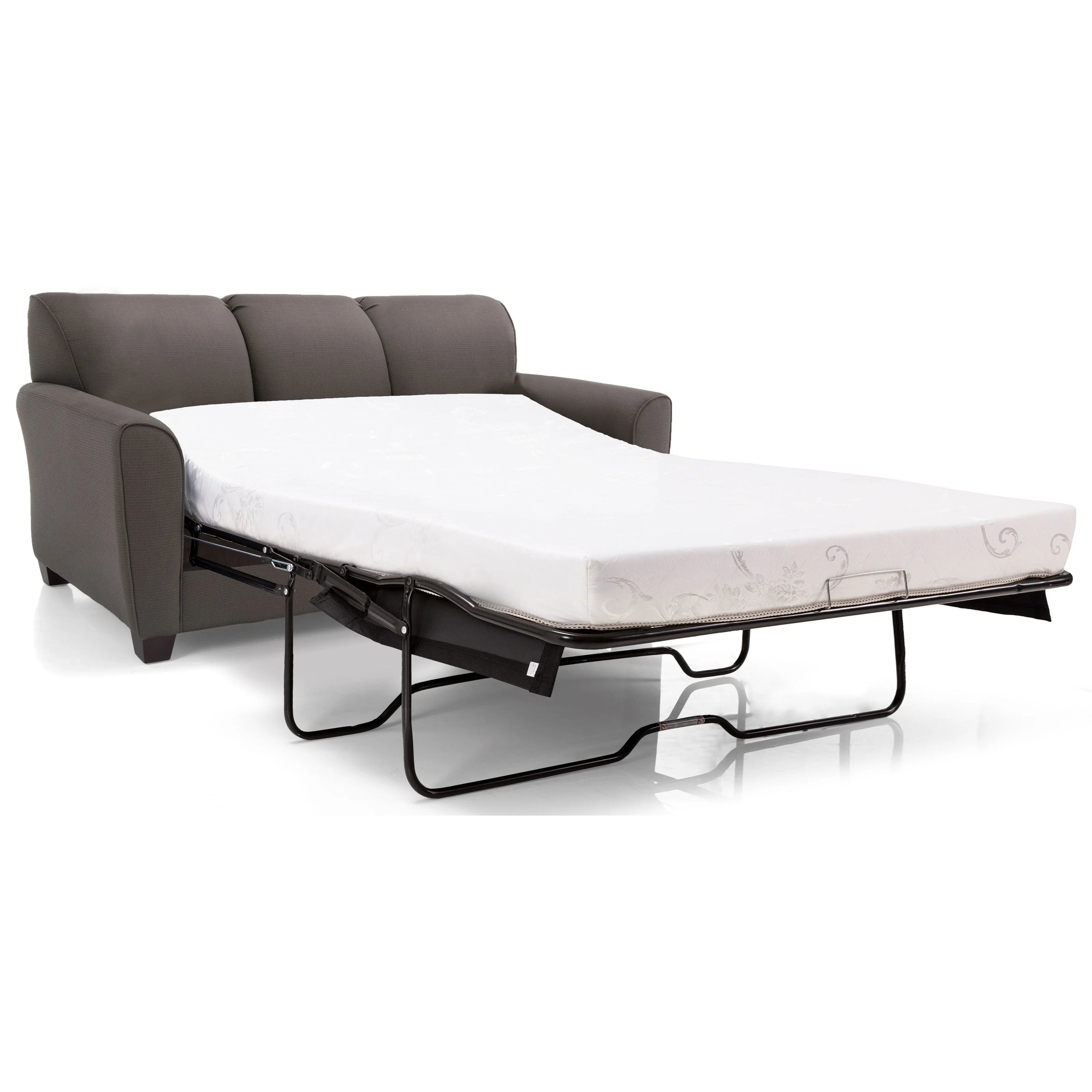 Decor-Rest 2404 2404 QUEEN BED Transitional Queen Bed Sofa with Flared ...