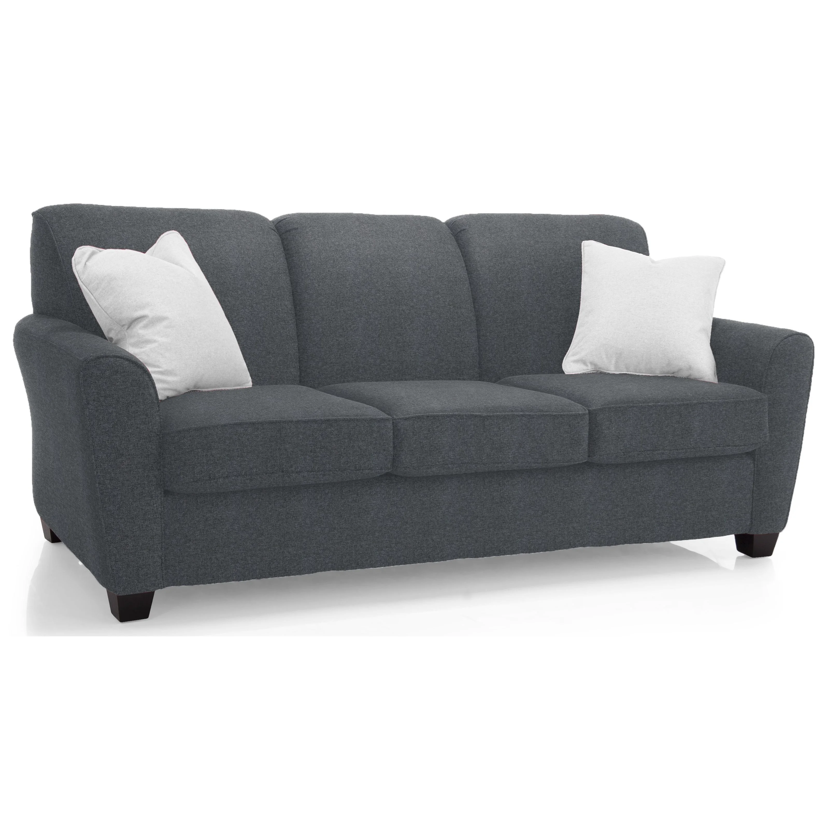 Decor-Rest 2404 2404-Sofa Transitional Sofa with Flared Arms | Stoney ...