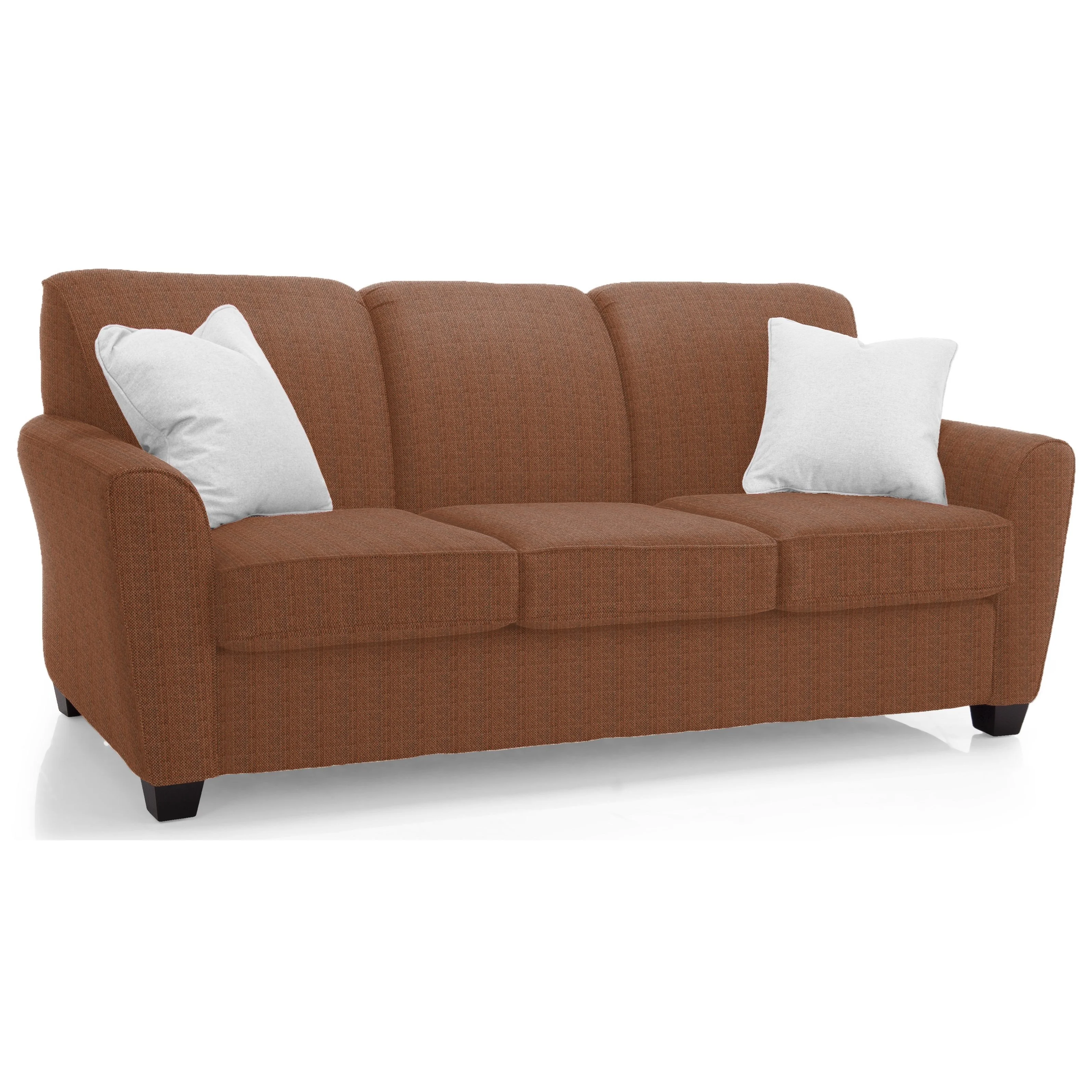 Decor-Rest 2404 2404-Sofa Transitional Sofa with Flared Arms | Stoney ...
