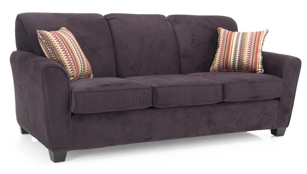 Decor-Rest 2404 Transitional Sofa with Flared Arms | Wayside Furniture ...