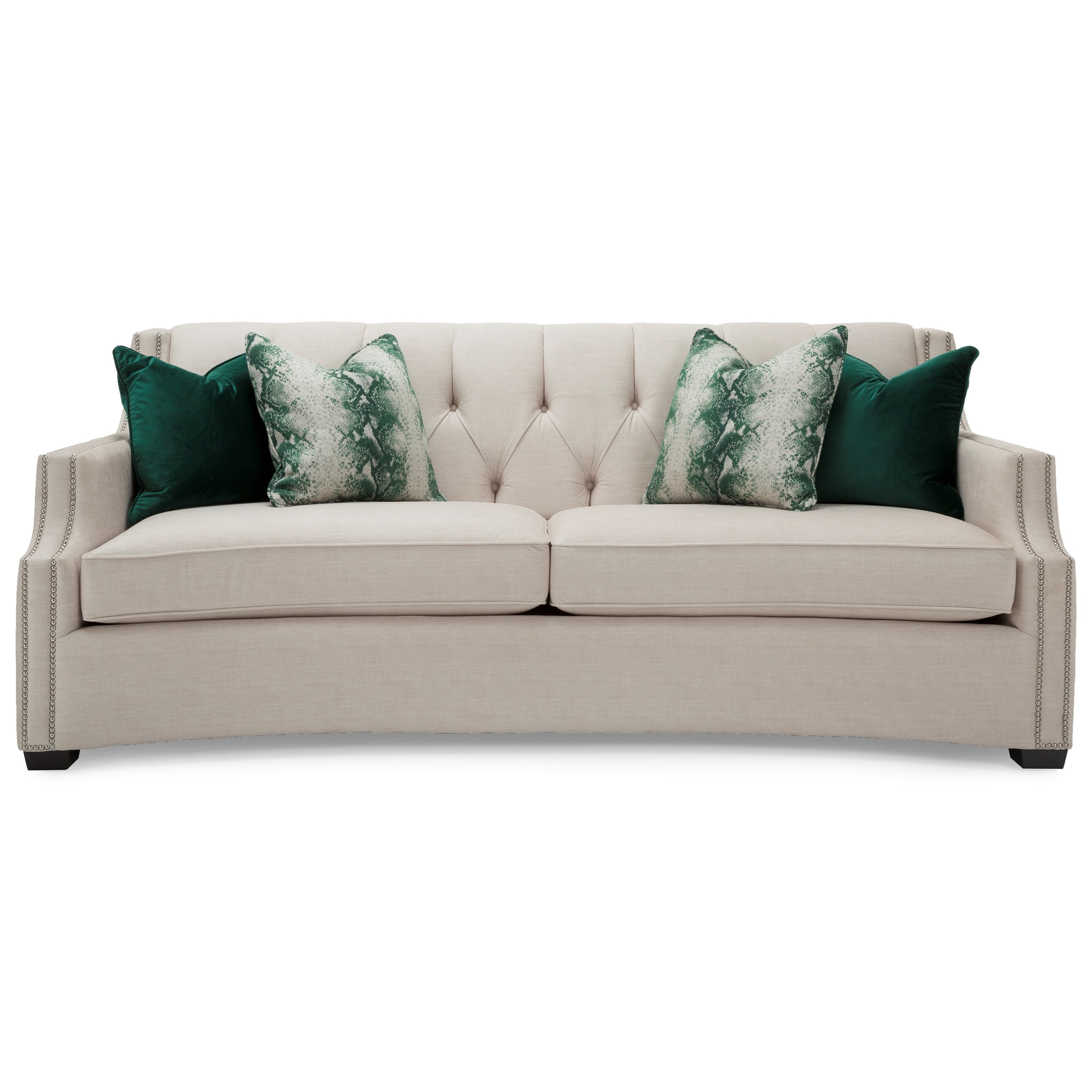 Decor-Rest 2789 2789 SOFA Transitional Tufted Sofa with Scooped Arms ...