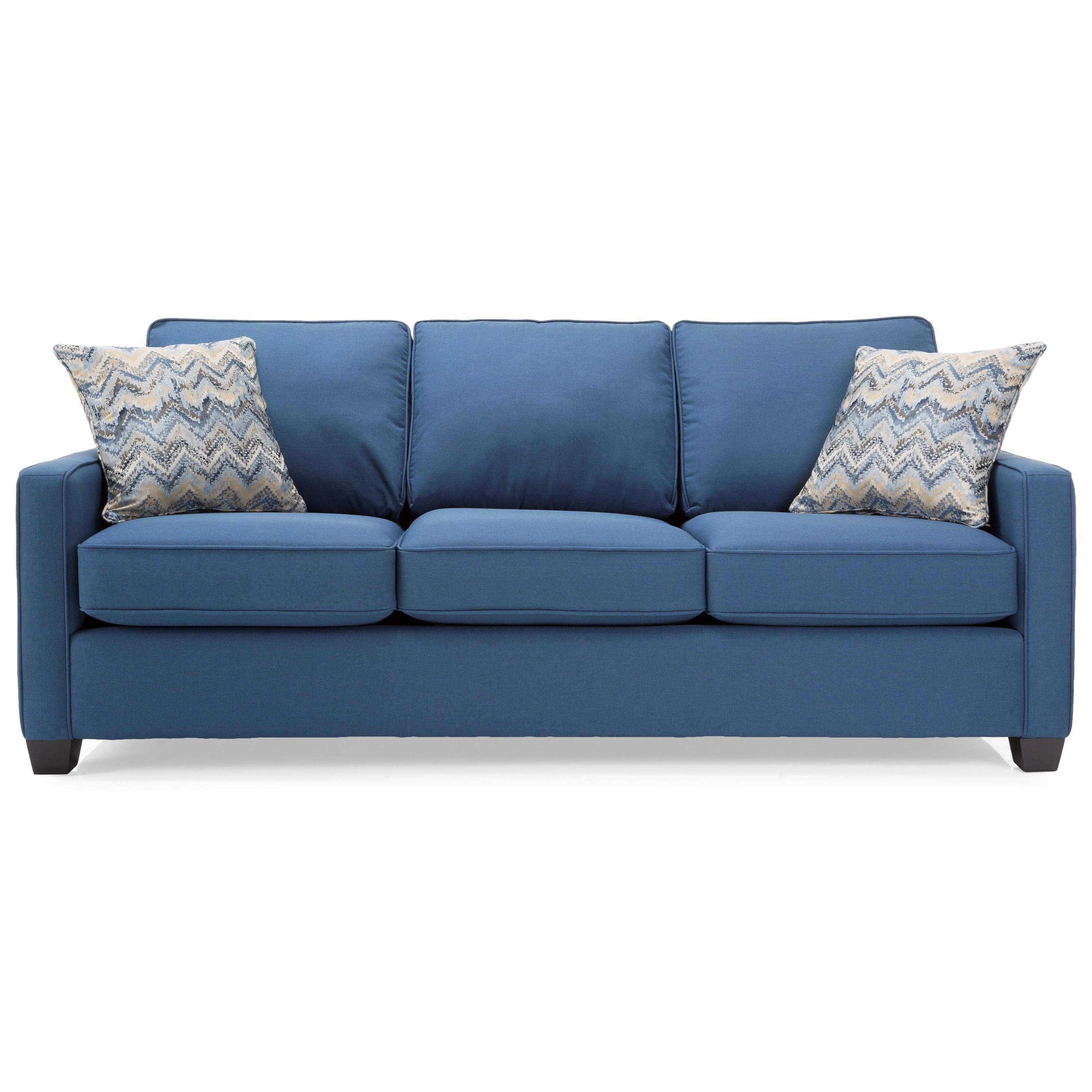 Decor-Rest 2855 2855 SOFA 86 Contemporary 86" Sofa with Track Arms ...