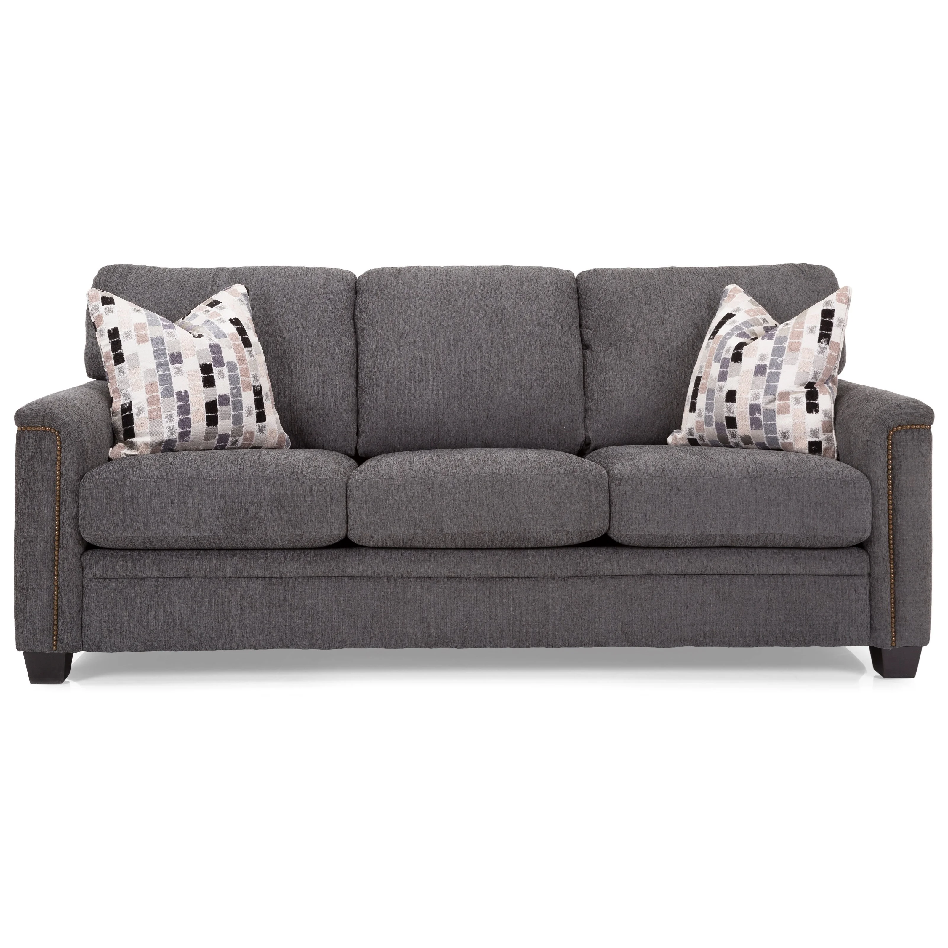 Decor-Rest 2877 2877 SOFA Transitional Sofa with Nailhead Trim ...
