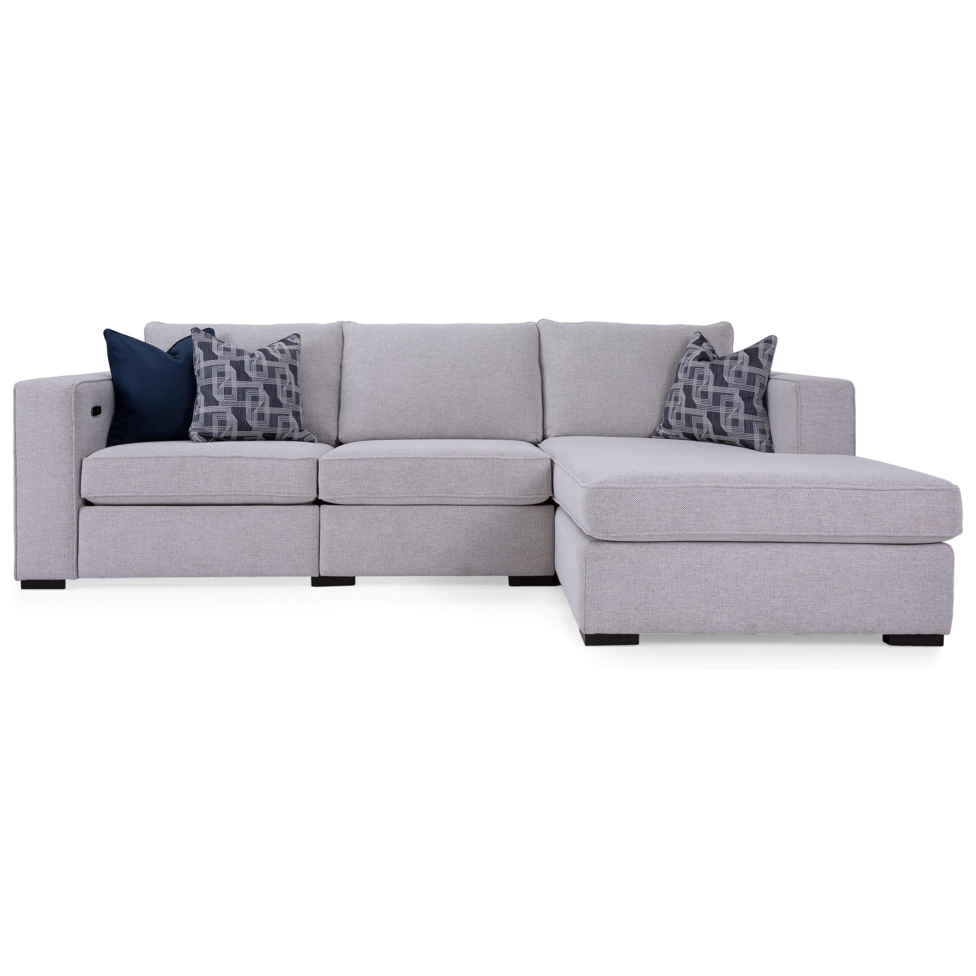 Decor-Rest 2900 M2903P LHF LOVESEAT+2906 RHF CHAISE Contemporary ...
