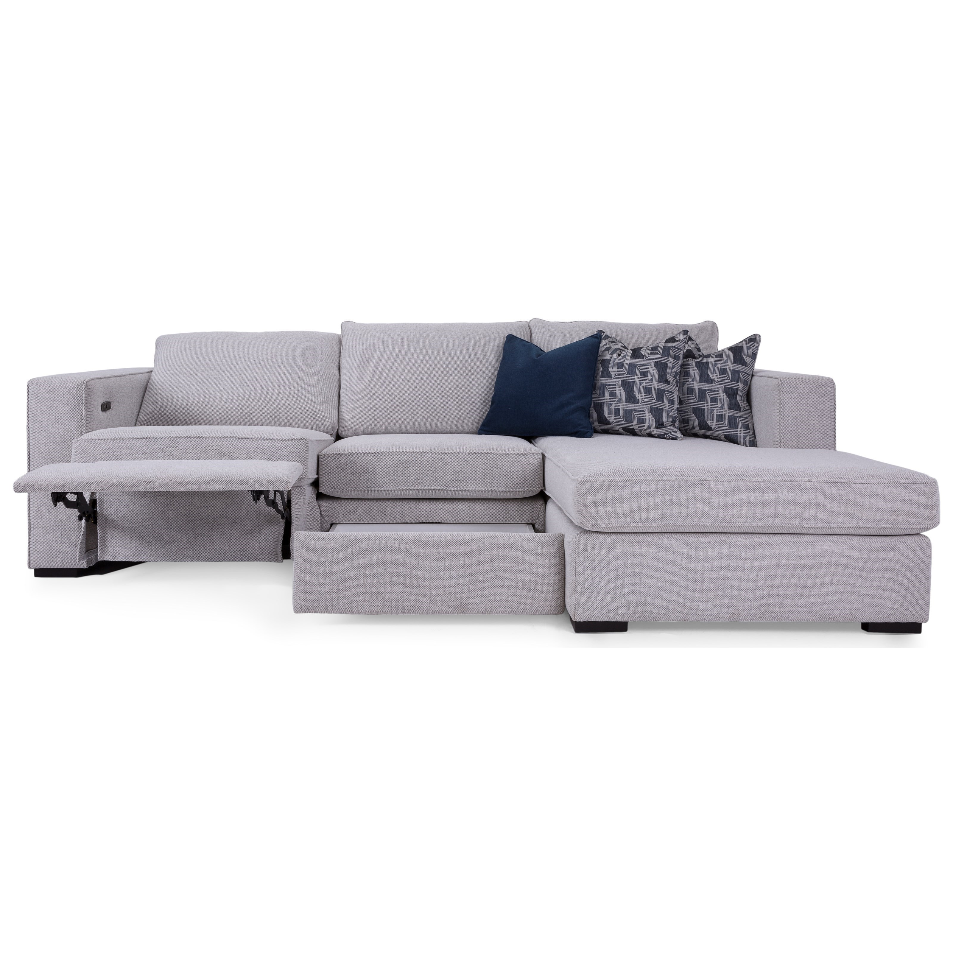Decor-Rest 2900 M2903P LHF LOVESEAT+2906 RHF CHAISE Contemporary ...