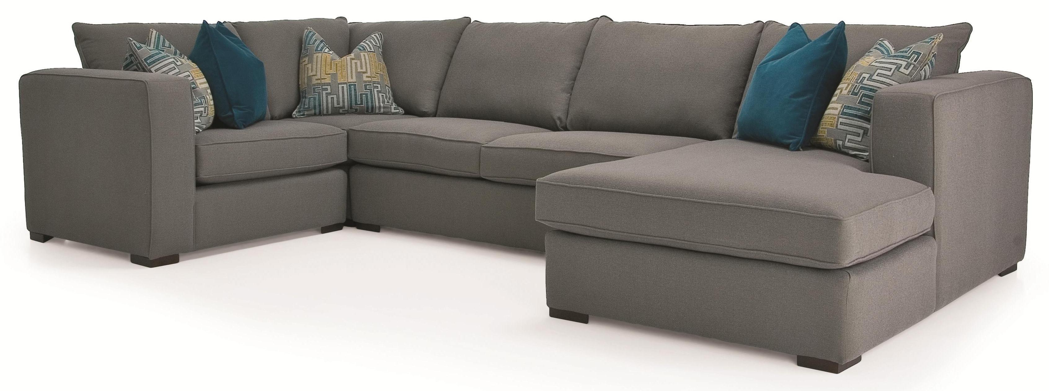 Decor-Rest 2900 2923+2901+2905+2906 4-Piece Contemporary Sectional with ...