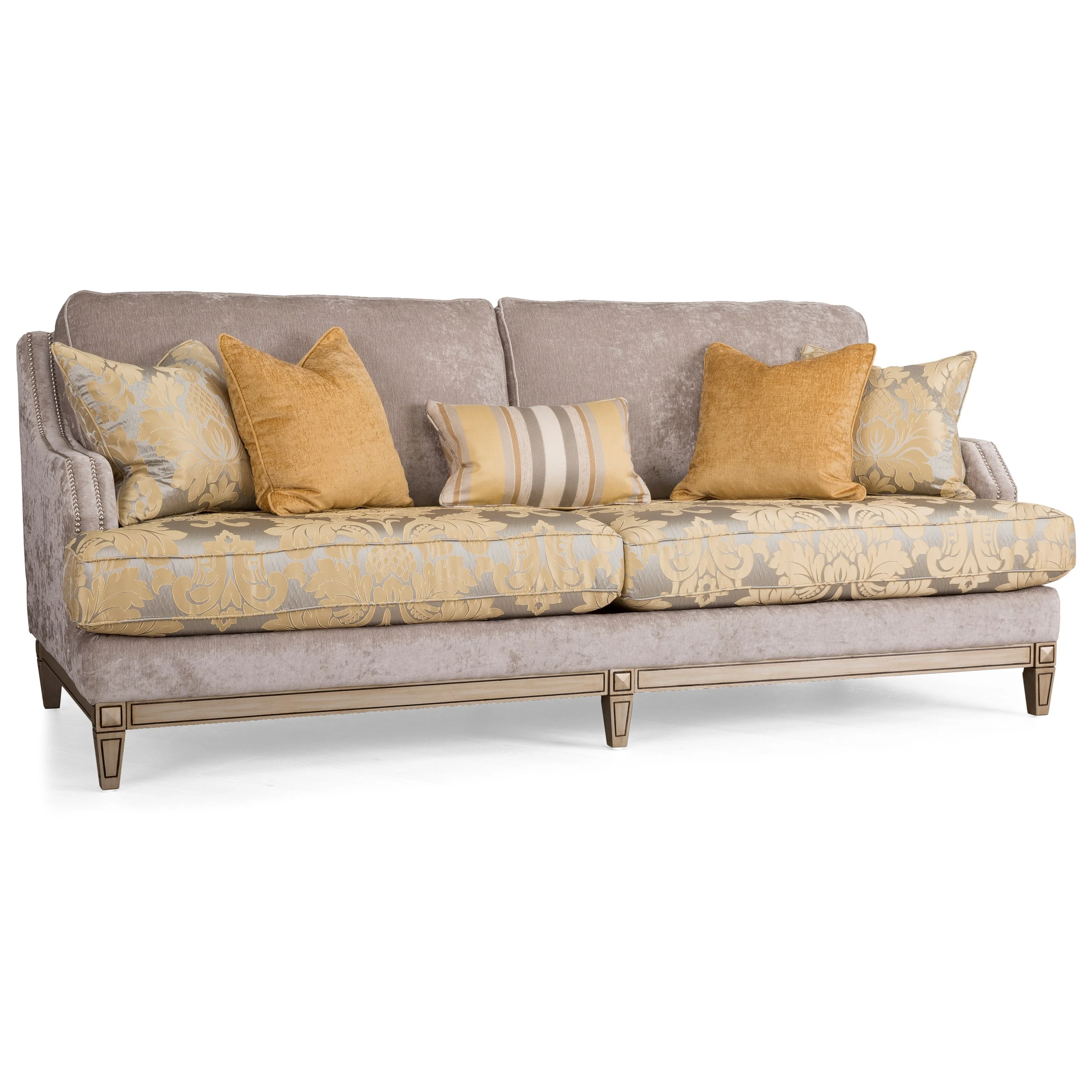 Decor-Rest 6251 Series 6251CLG SOFA Collage Sofa w/ Nailhead Trim ...