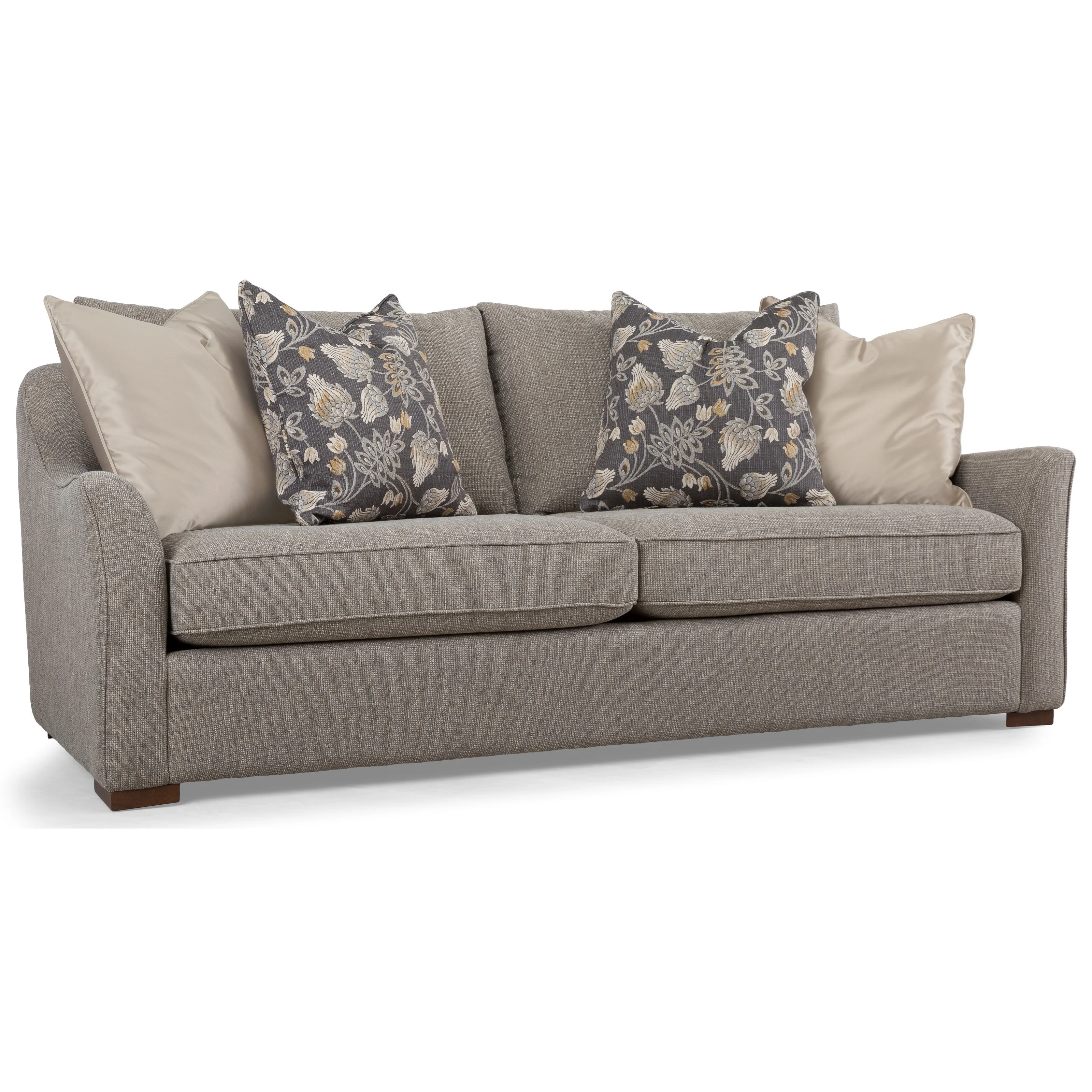Decor-Rest 7112 Series 7112 SOFA Modern Flared Track Arm Sofa | Stoney ...
