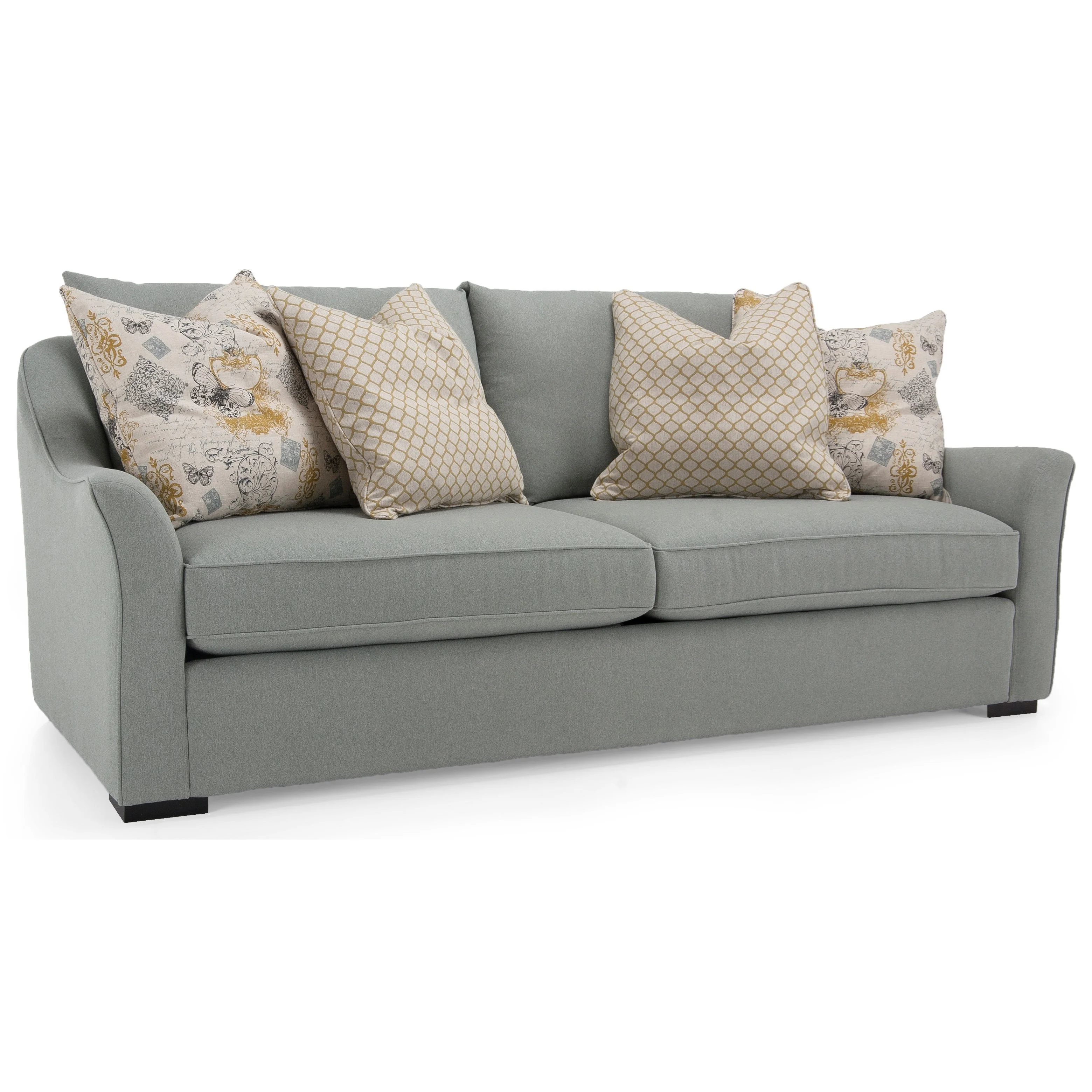 Decor-Rest 7112 Series 7112 SOFA Modern Flared Track Arm Sofa | Wayside ...