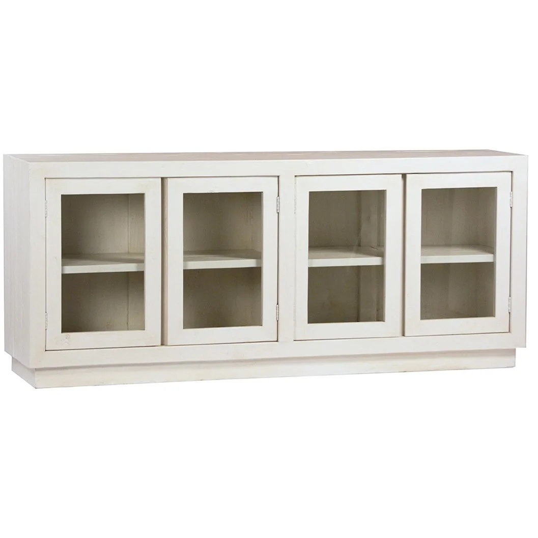 Dovetail Furniture Miranda DOV5270 Miranda Sideboard with Glass Doors ...