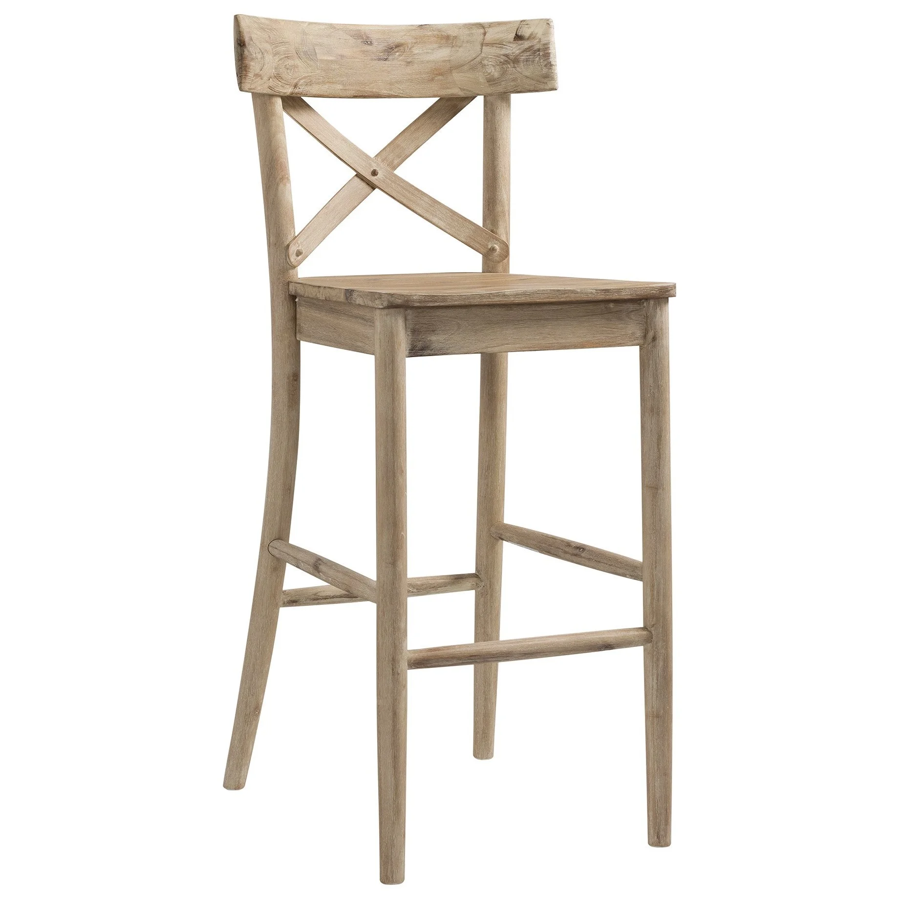 Elements Callista LCL100BST Rustic X-Back Bar Stool | Royal Furniture ...