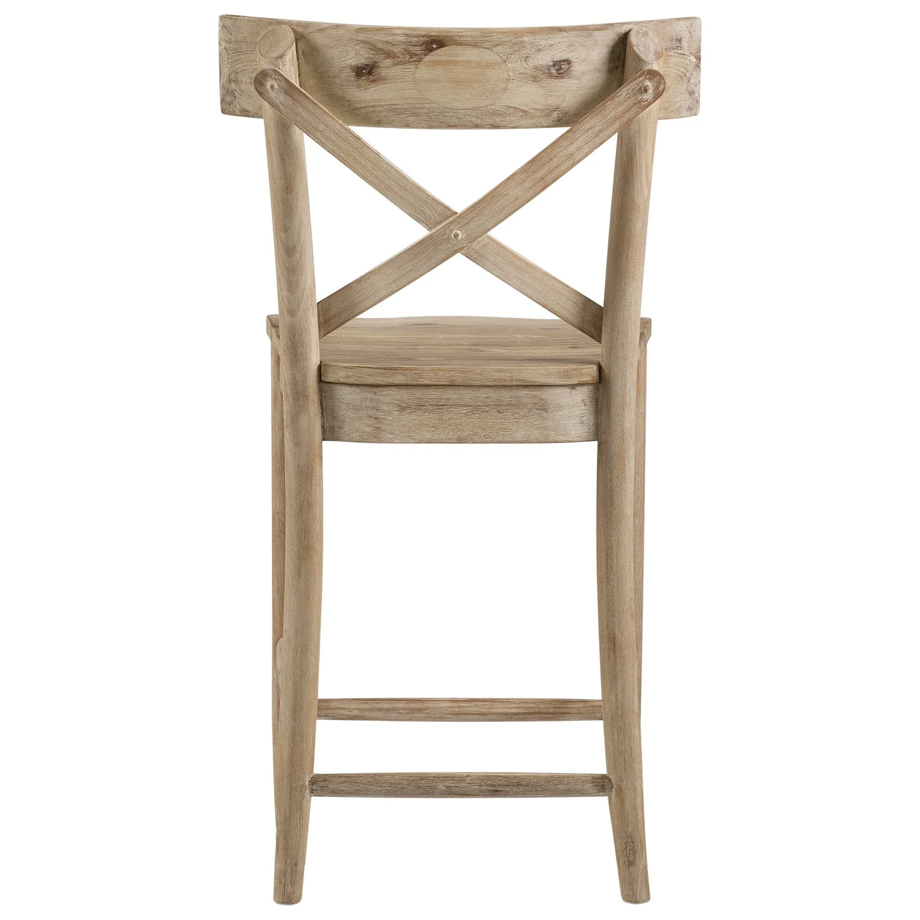 Elements Callista LCL100CST Rustic X-Back Counter Height Stool | Royal ...