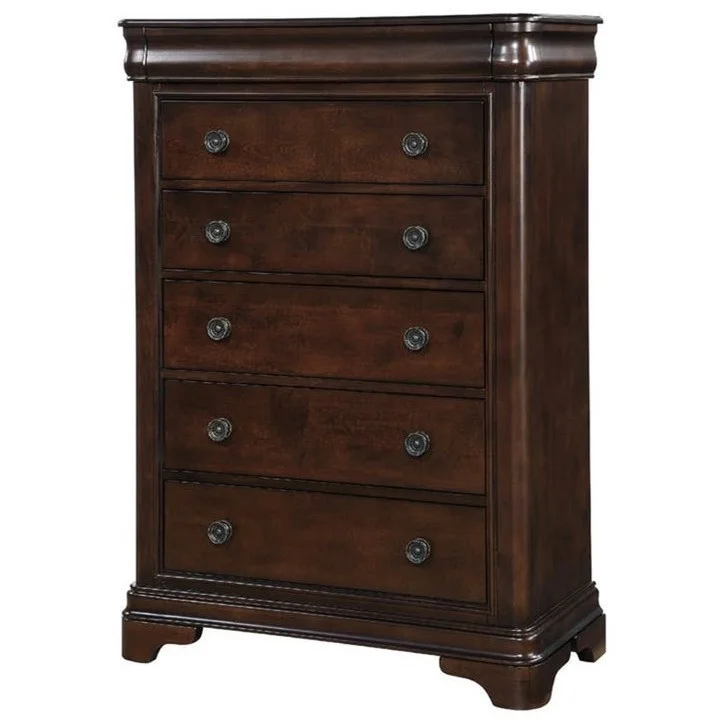 Elements International Cameron CM750CH Transitional 5-Drawer Chest ...
