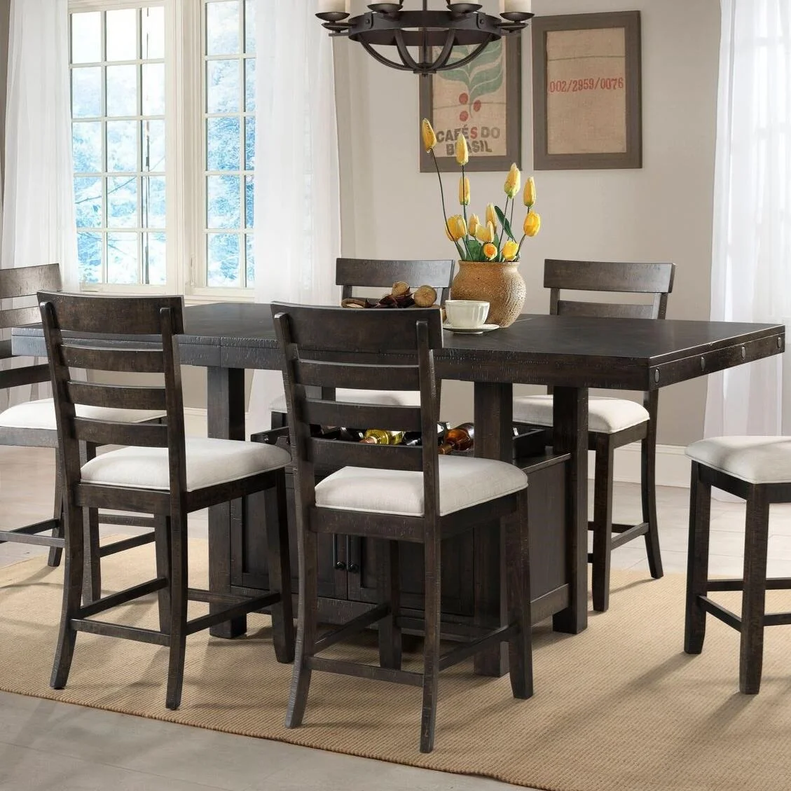 Elements Colorado DCO100CSCx4+DCO100CDTTBx1 Counter Height Dining Set ...