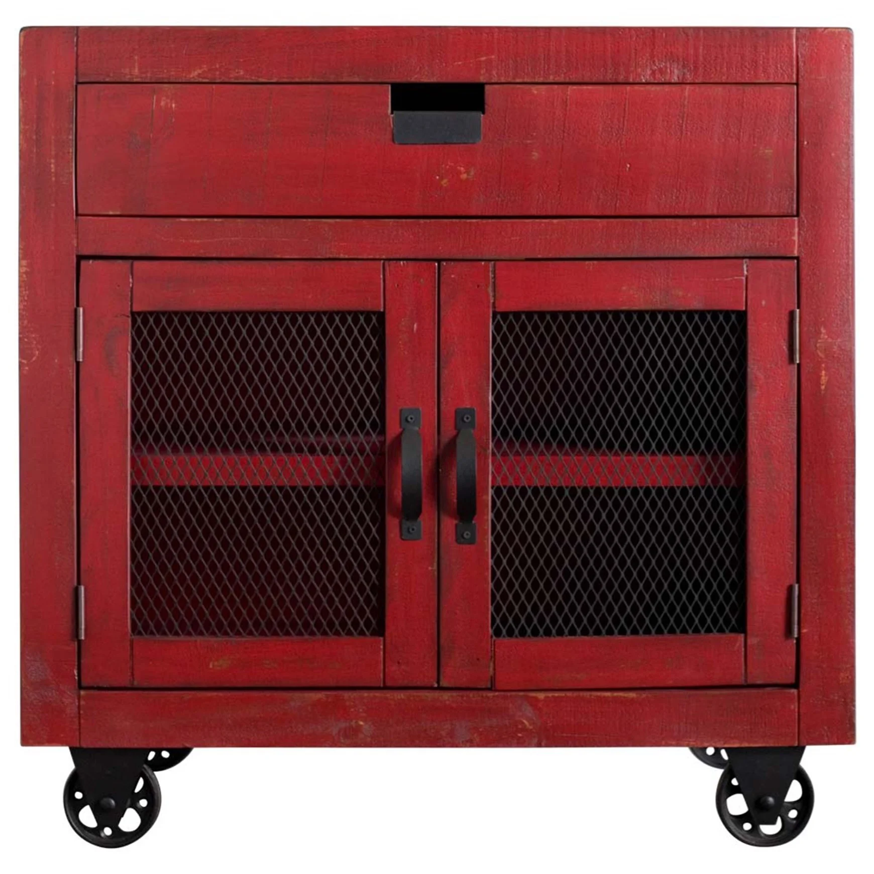 Elements International Industrial MAIN05CNE Industrial 2-Door Accent ...