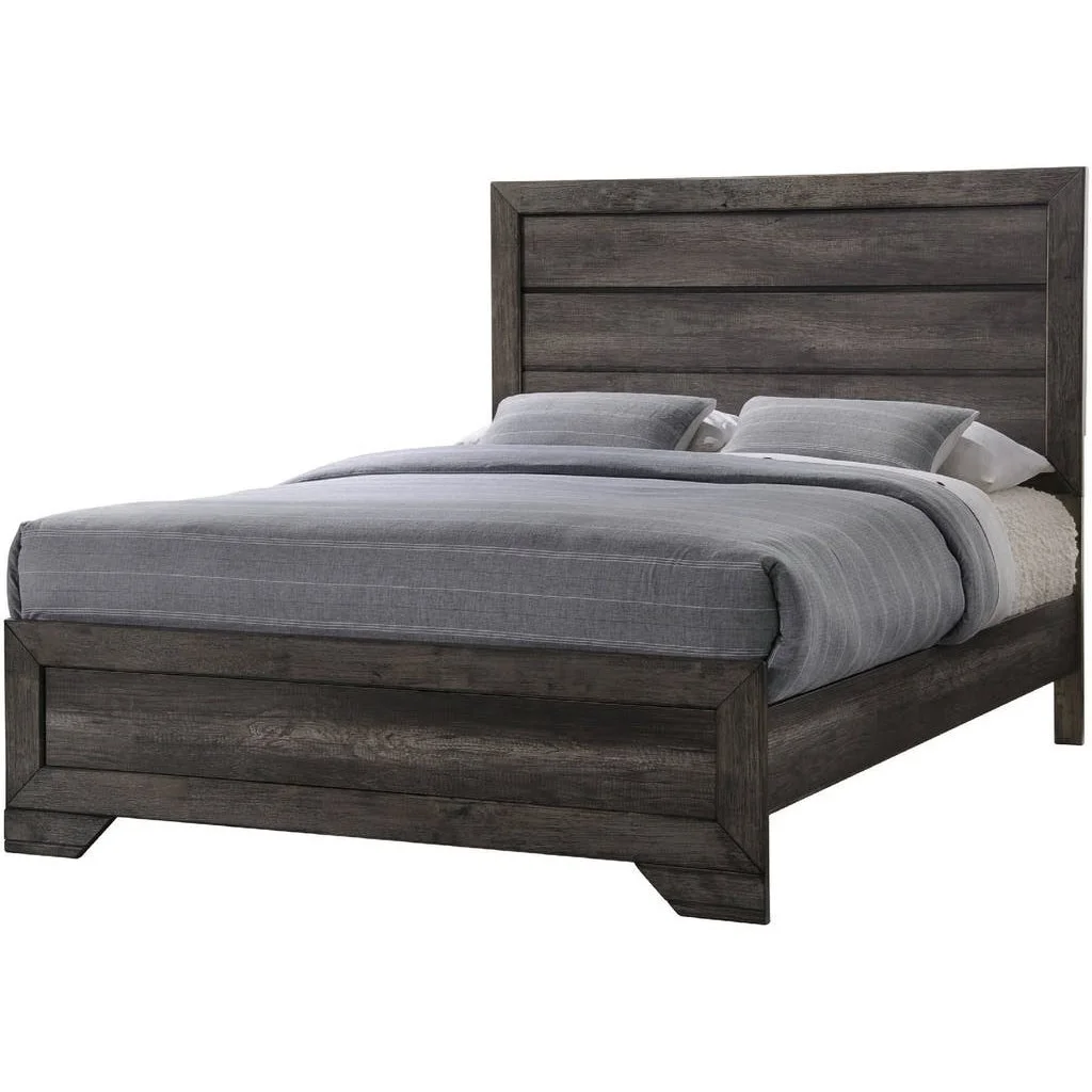 Elements Nathan NH100KB Rustic Plank King Bed | Royal Furniture | Bed ...