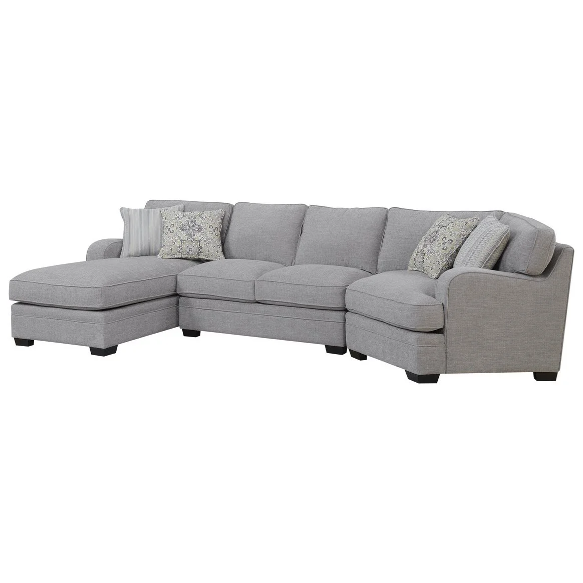 Emerald Analiese U4315-11-12-16-03-K Transitional Sectional Sofa with ...