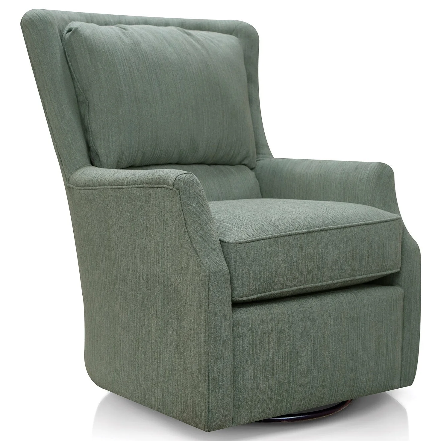 England Loren/Louis 1367553 Contemporary Swivel Chair with Scoop Arms ...