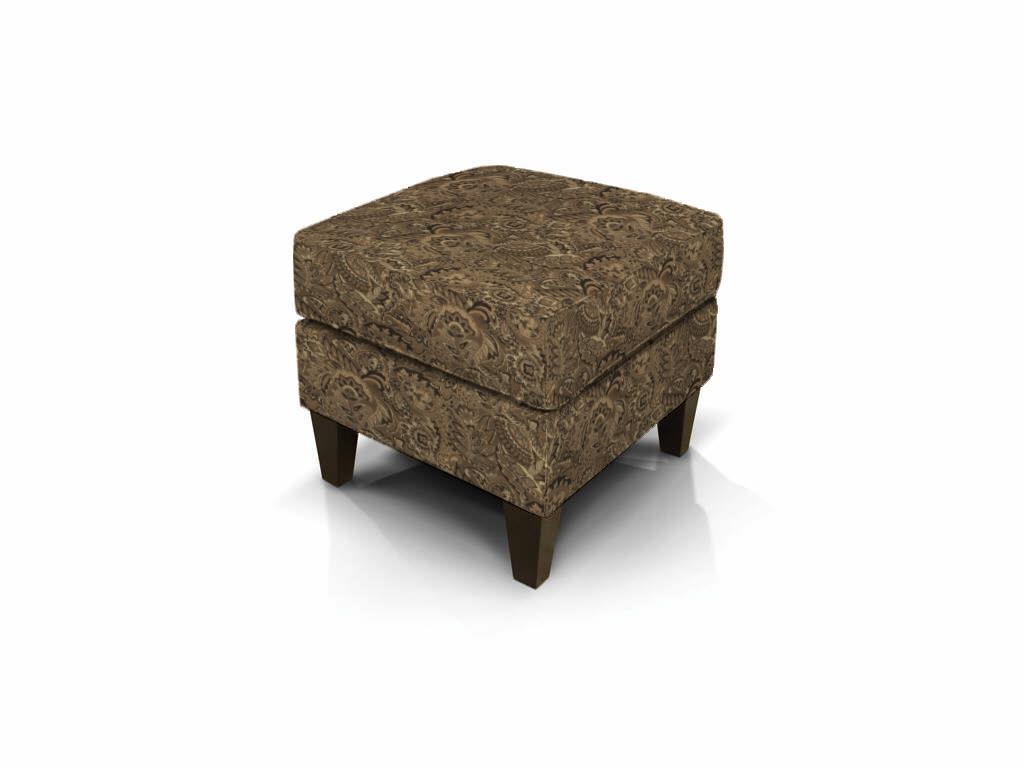 England 2910/AL Series 1380737 Tapered Leg Ottoman with Welted Box ...