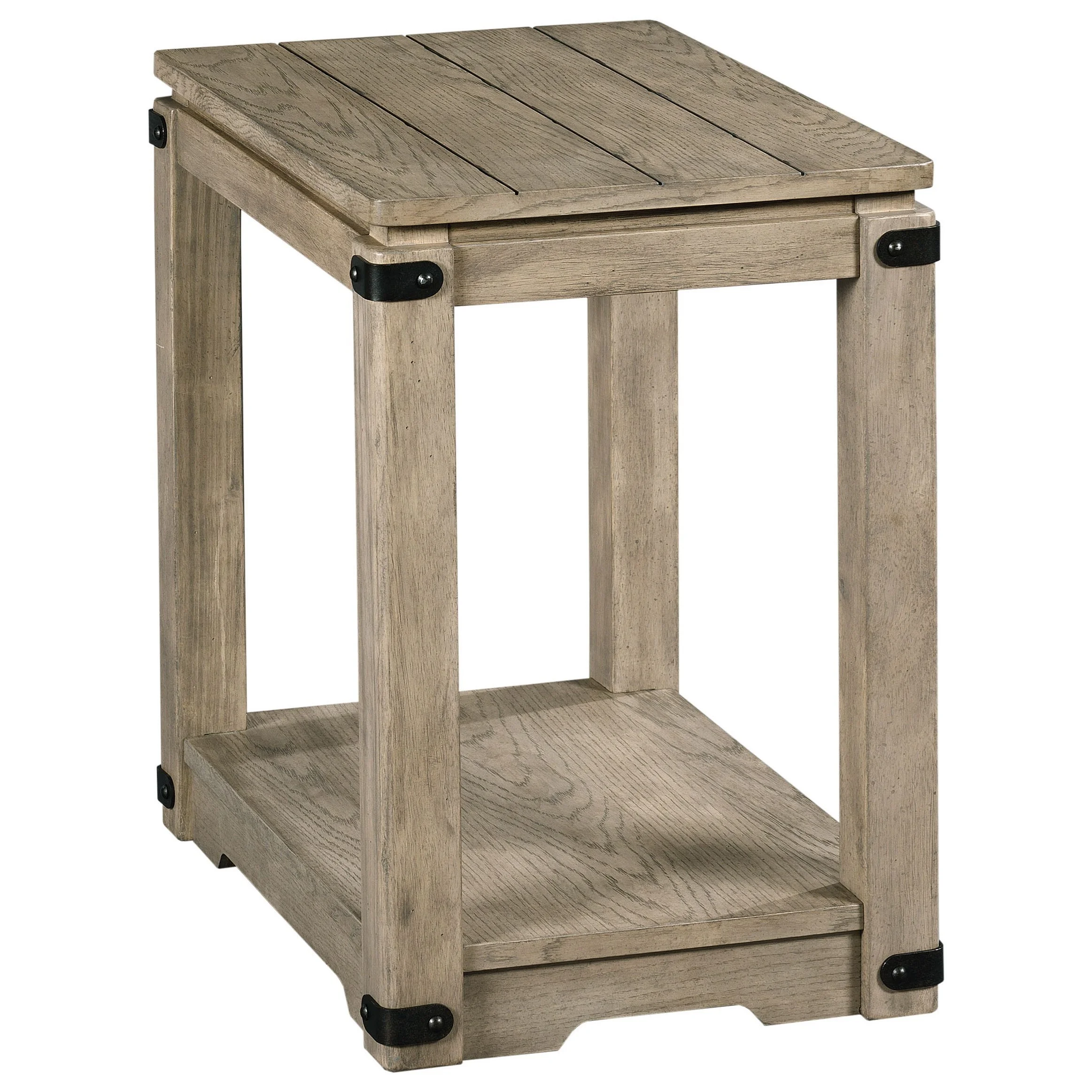England H836 H836916 Rustic Chairside Table with Metal Accents | Rune's ...
