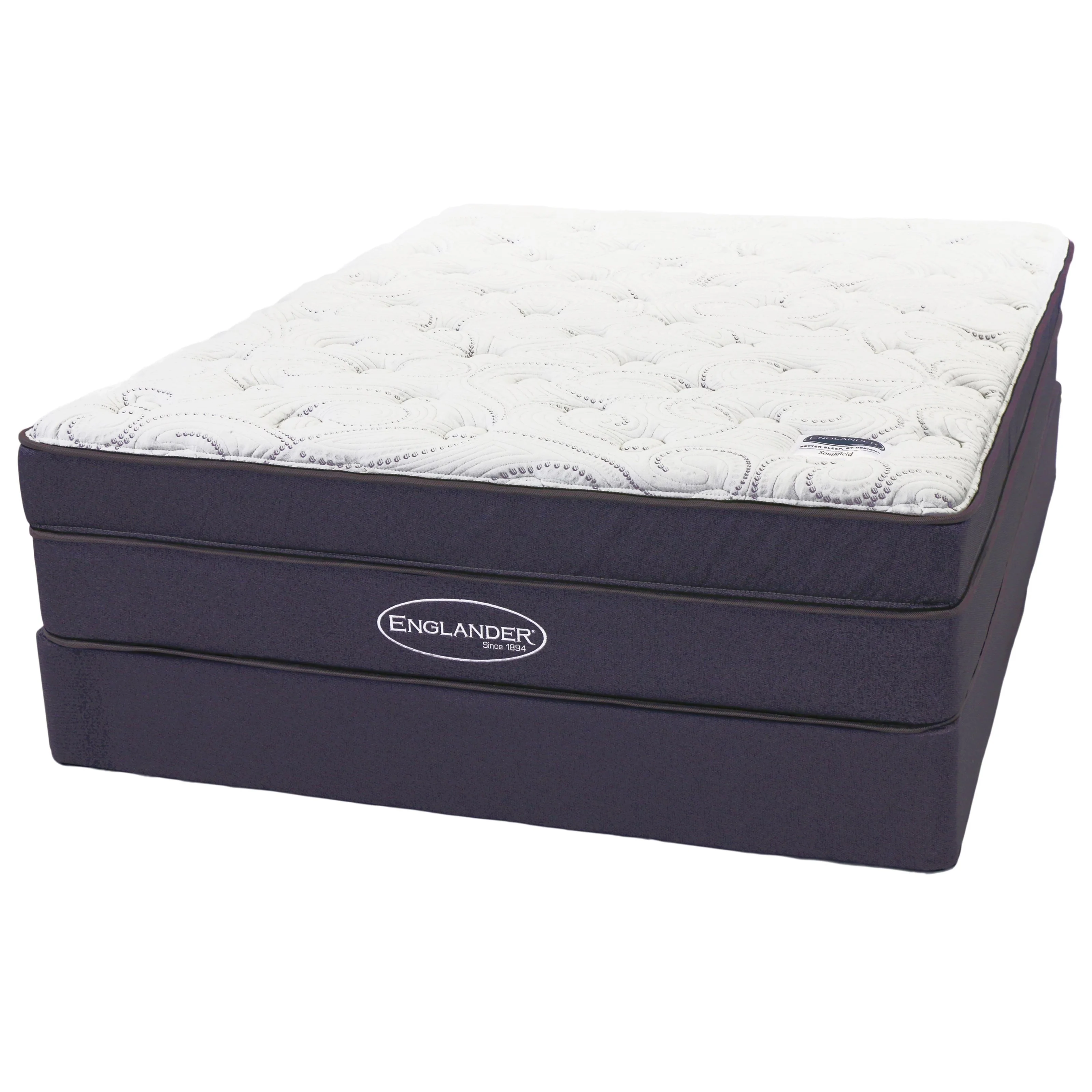 Englander Harmony PT 966M-F+Fndtn-F Full 14" Coil on Coil Pillow Top ...