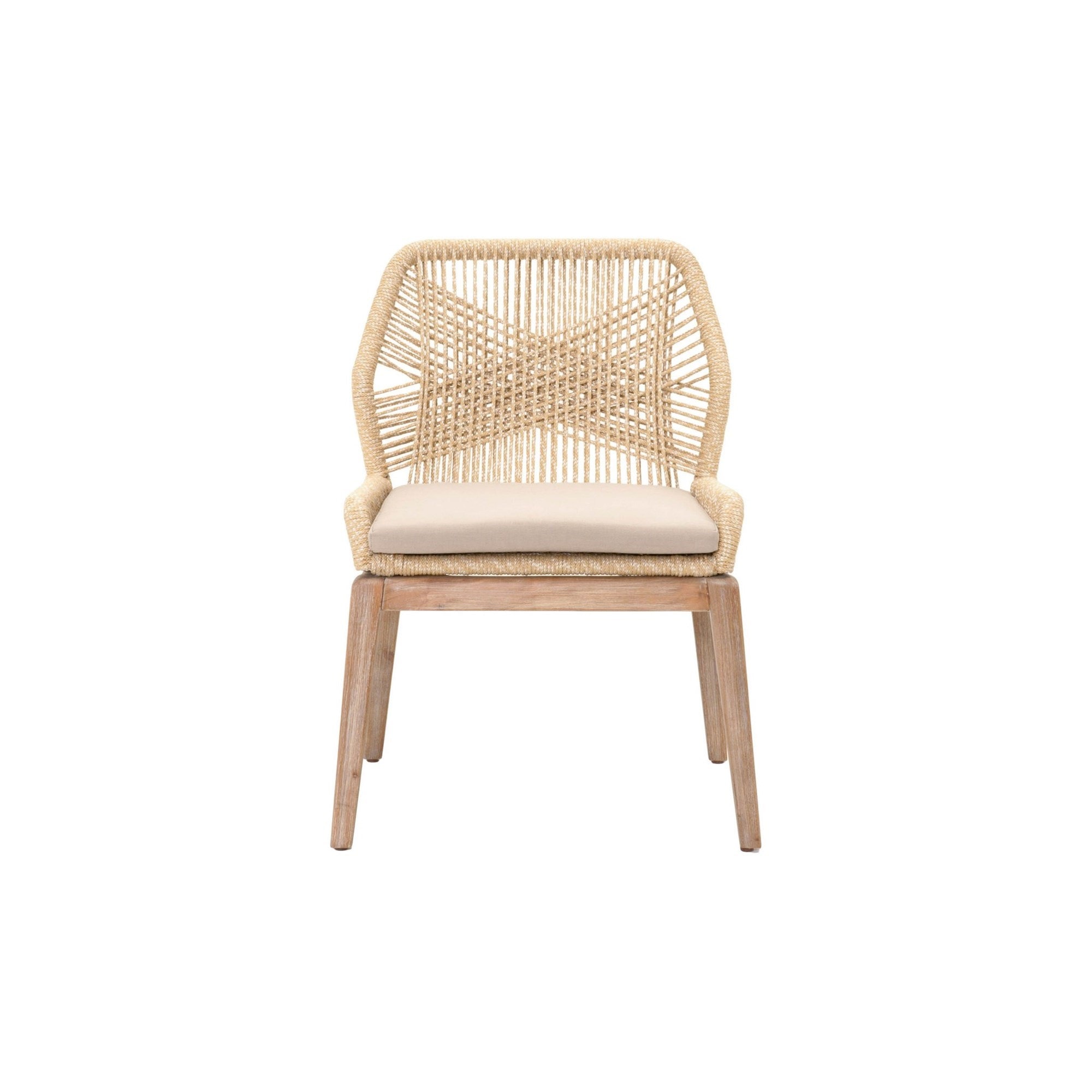 Essentials for Living Woven 6808KD.SND/LGRY Loom Woven Rope Dining ...