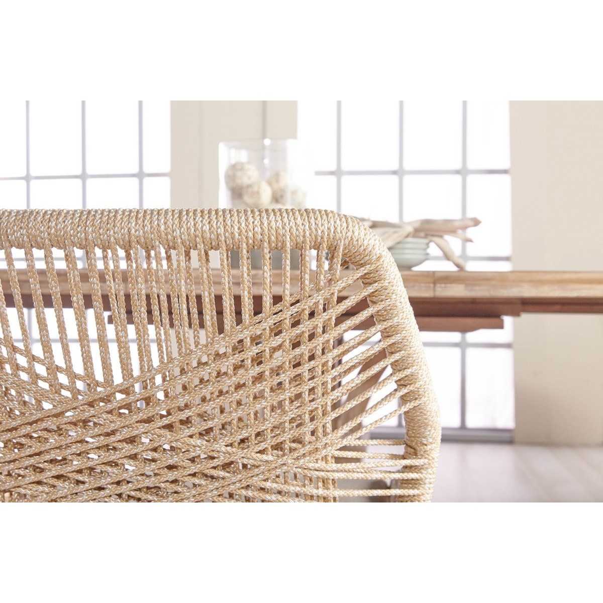Essentials for Living Woven 6808KD.SND/LGRY Loom Woven Rope Dining ...