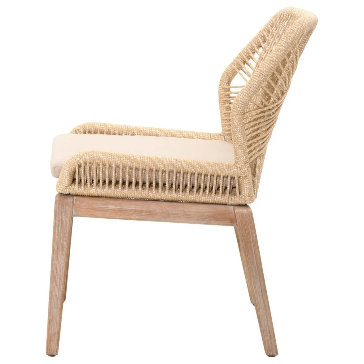 Essentials for Living Woven 6808KD.SND/LGRY Loom Woven Rope Dining ...