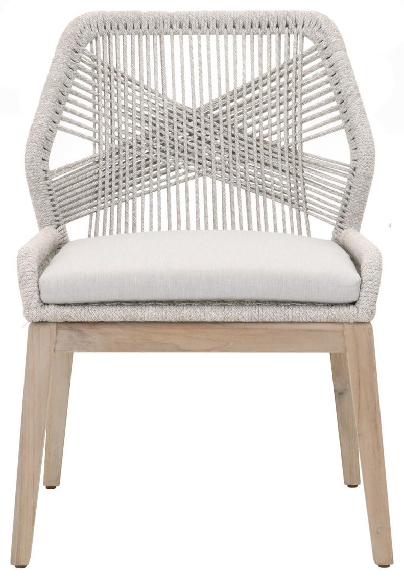 Efl loom bar stool taupe white flat rope store