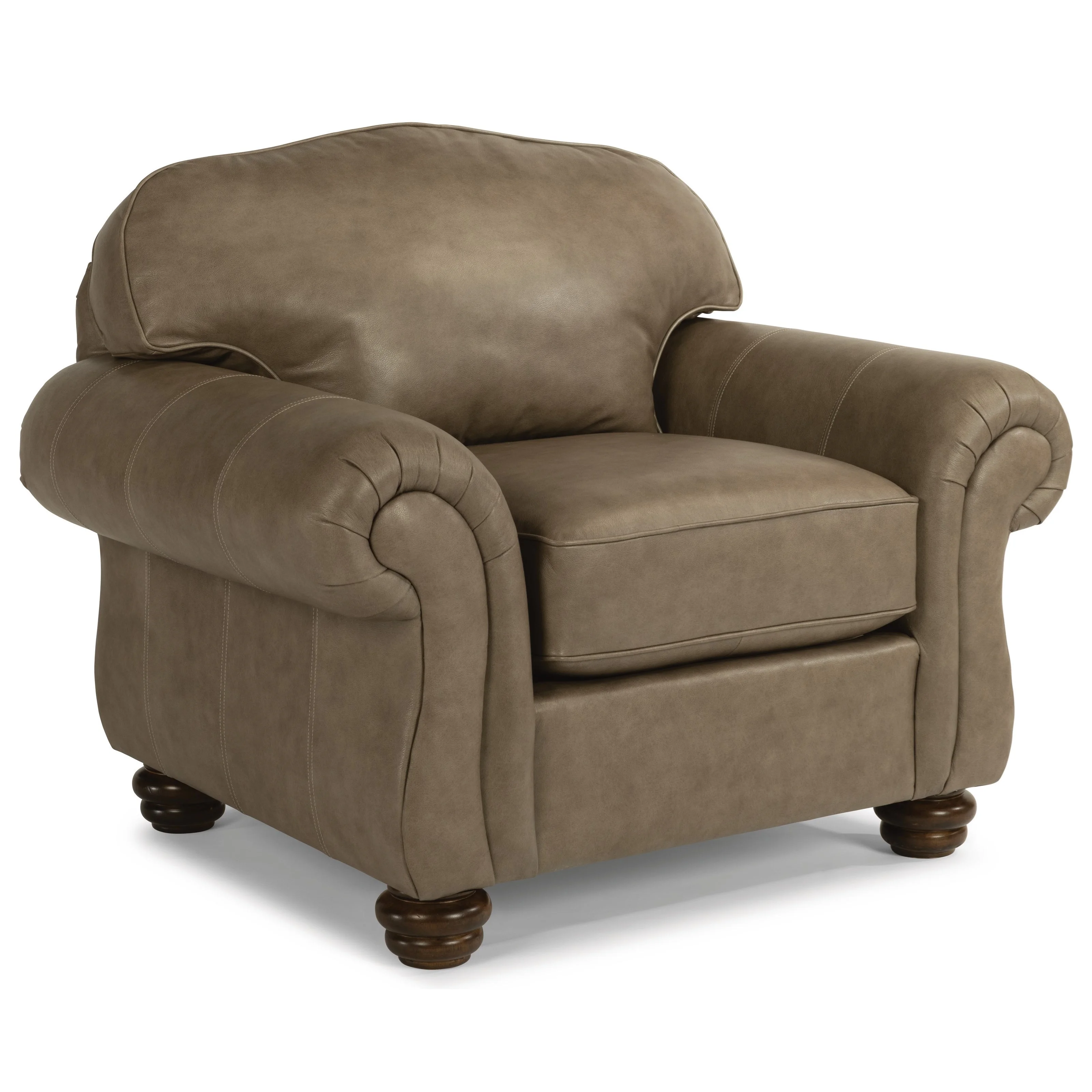 Flexsteel Bexley 3646-10 174-01 F Traditional Chair with Rolled ...
