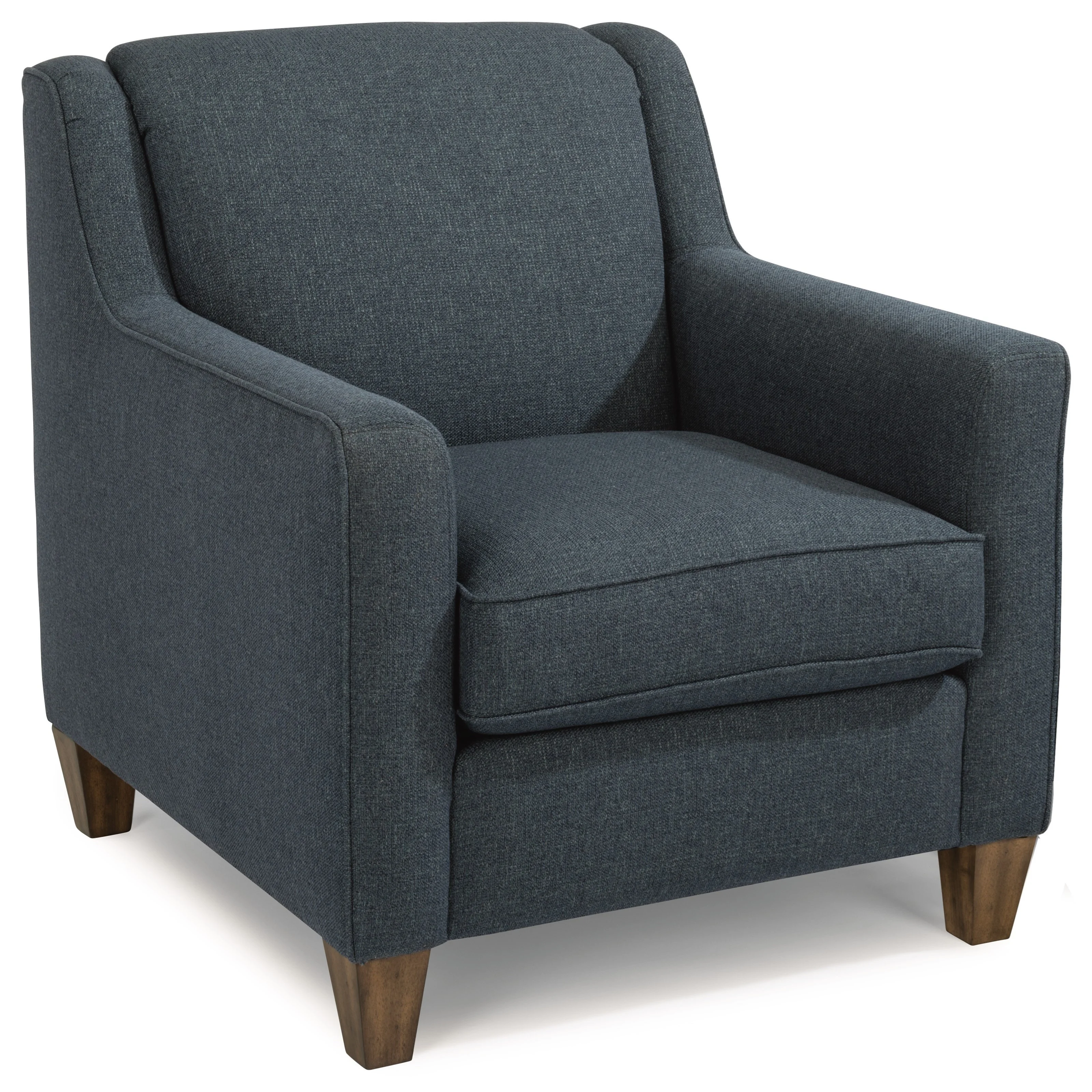 Flexsteel Holly 5118-10 296-40 R Contemporary Chair with Tapered Wooden ...