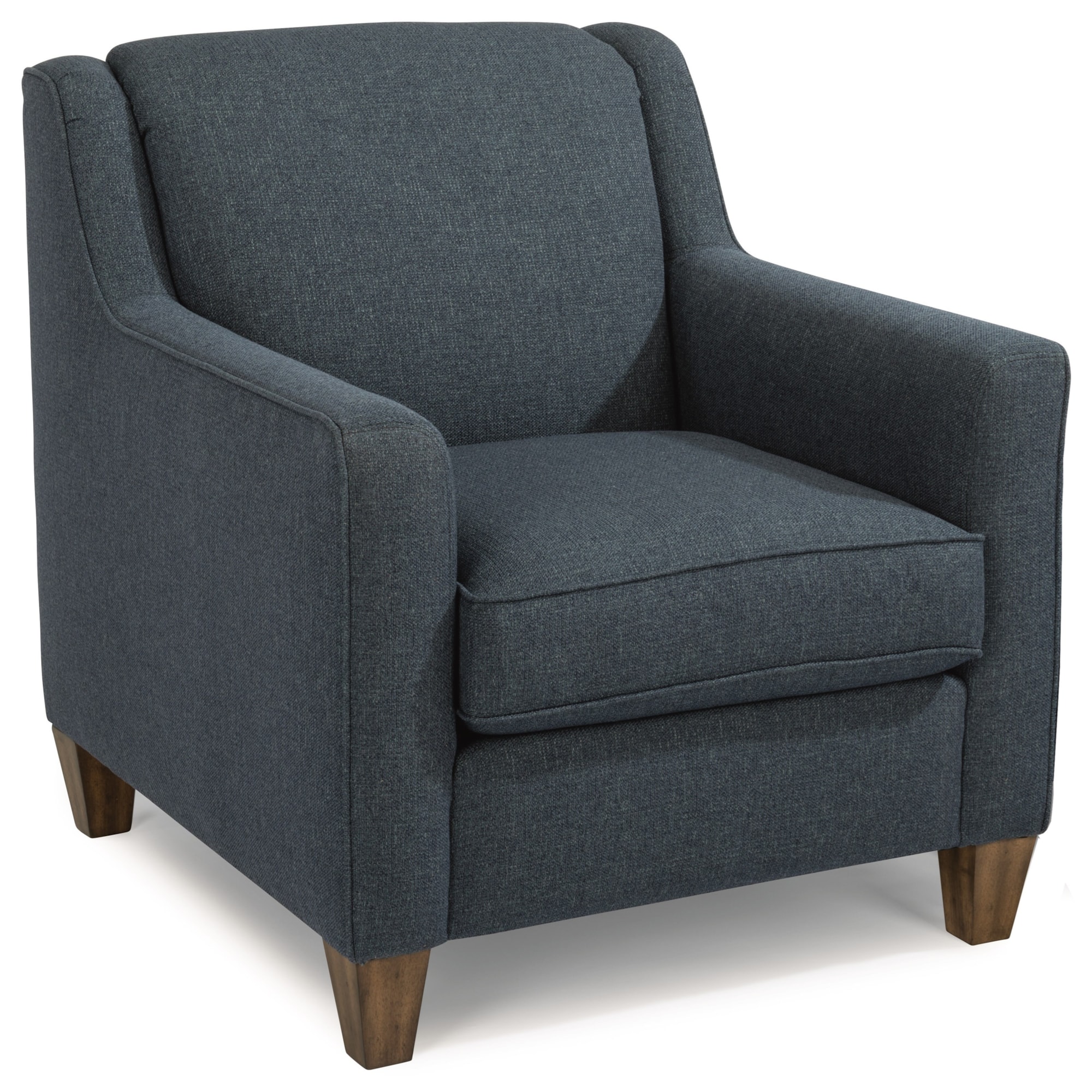 Flexsteel Holly 5118-10 Contemporary Chair with Tapered Wooden Legs ...