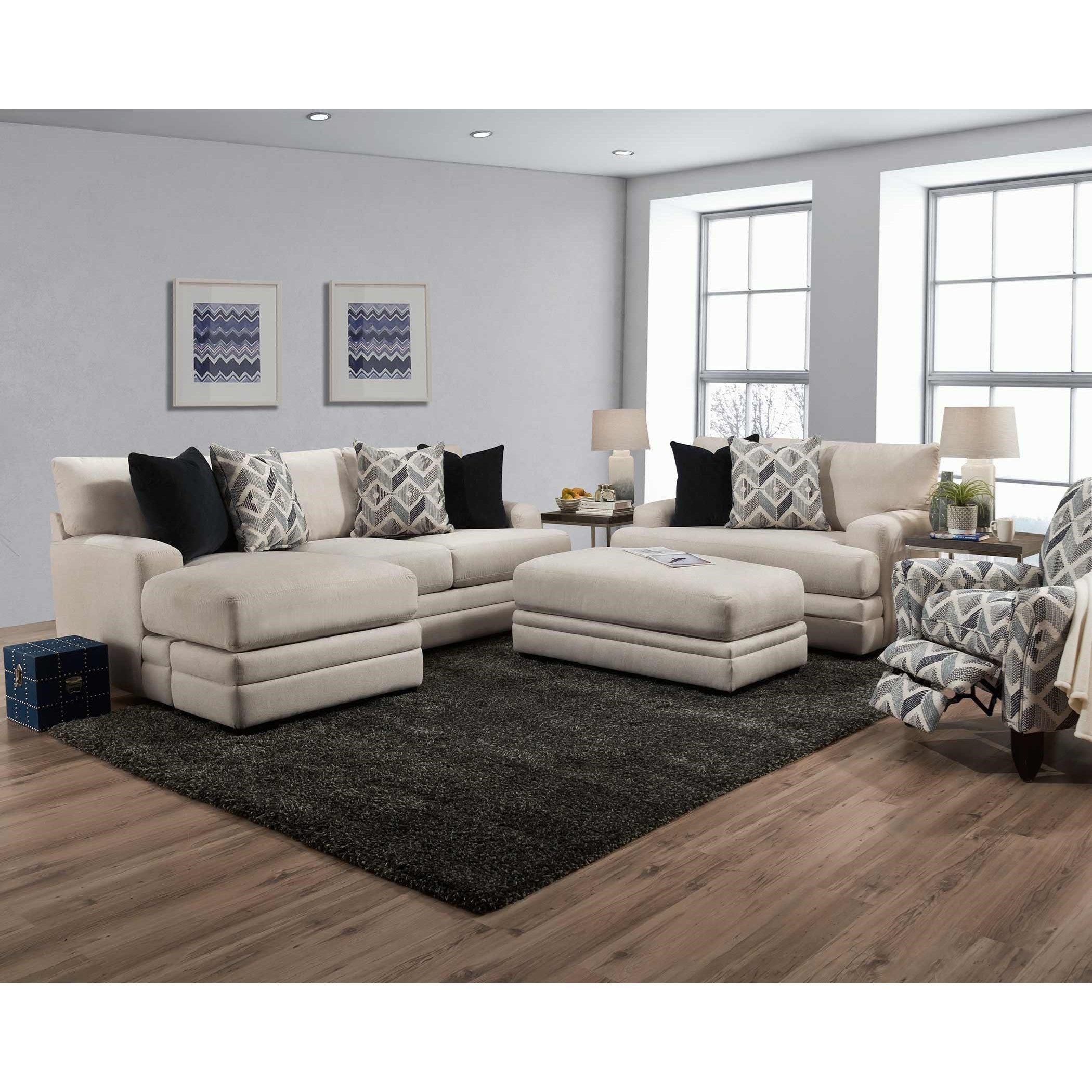 Franklin Venus 000028463452 Contemporary Sofa with Reversible Chaise ...