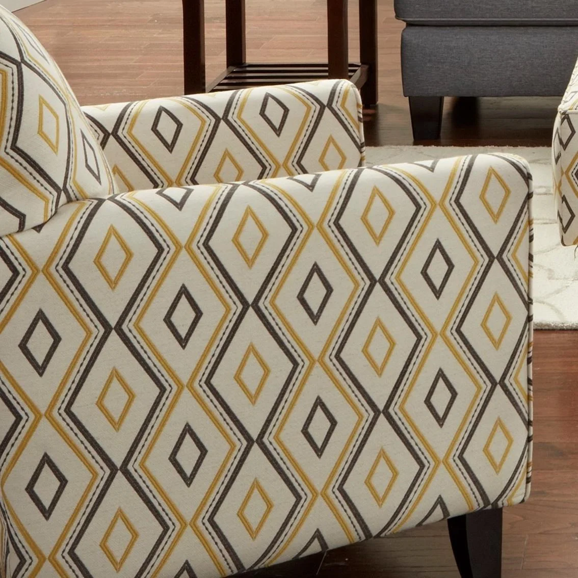 Fusion Furniture 2600 MAXWELL GRAY DIJON GROUP 702 DOOZIE DIJON Accent ...