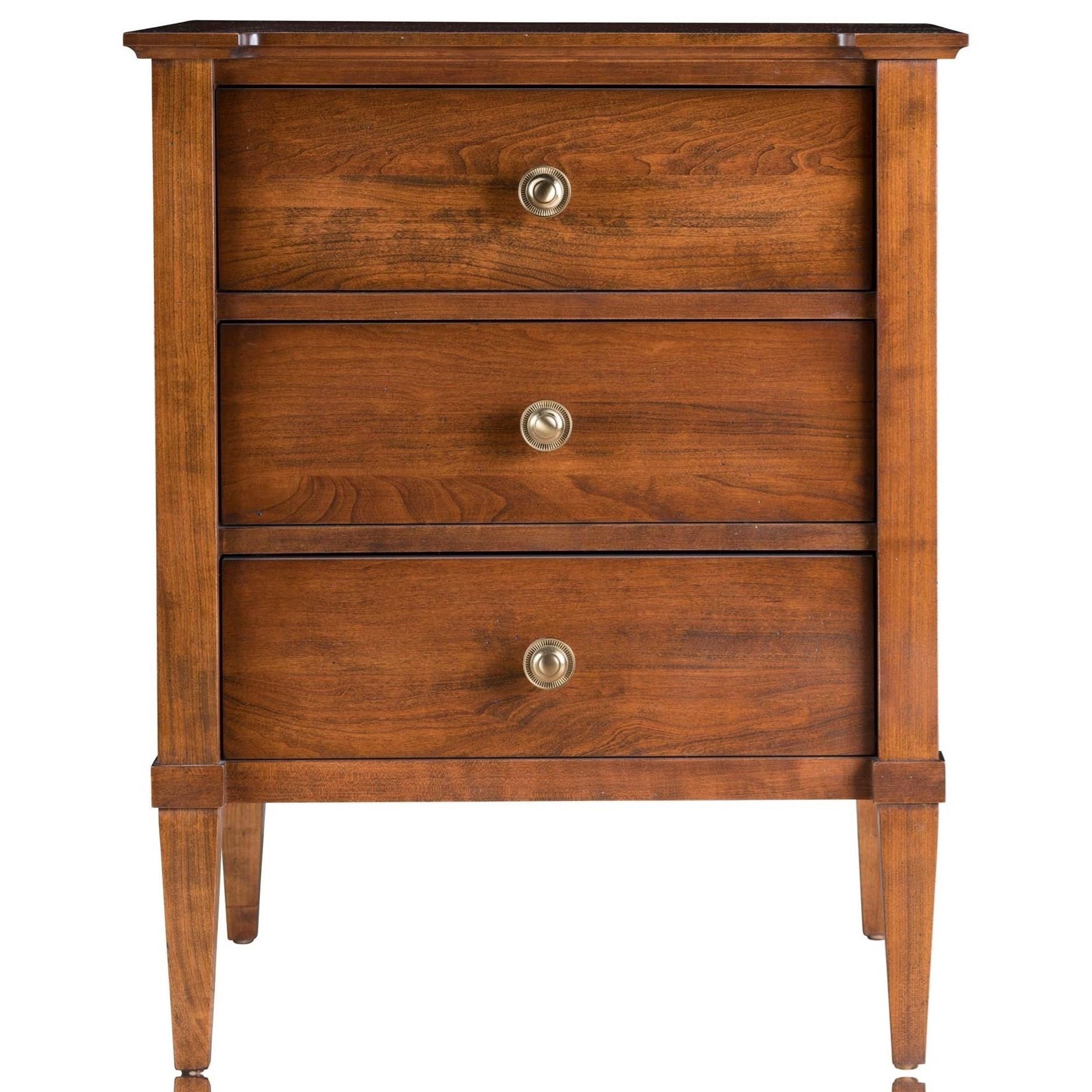 Gat Creek Monaco 515121771 Three Drawer Nightstand | Belfort Furniture ...