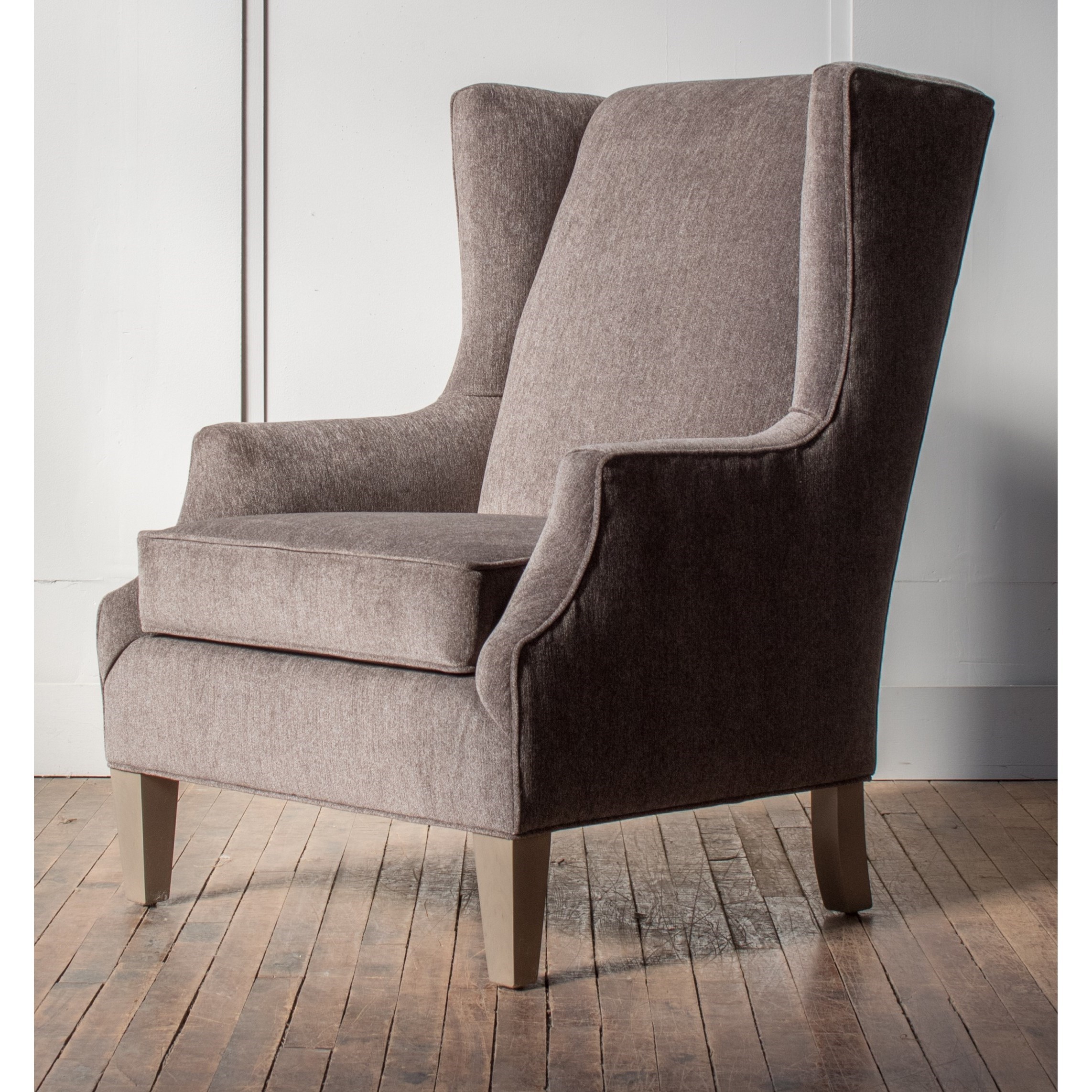 Hallagan Furniture Accent Chairs 280C-SQ7 Customizable Wing Back Accent ...