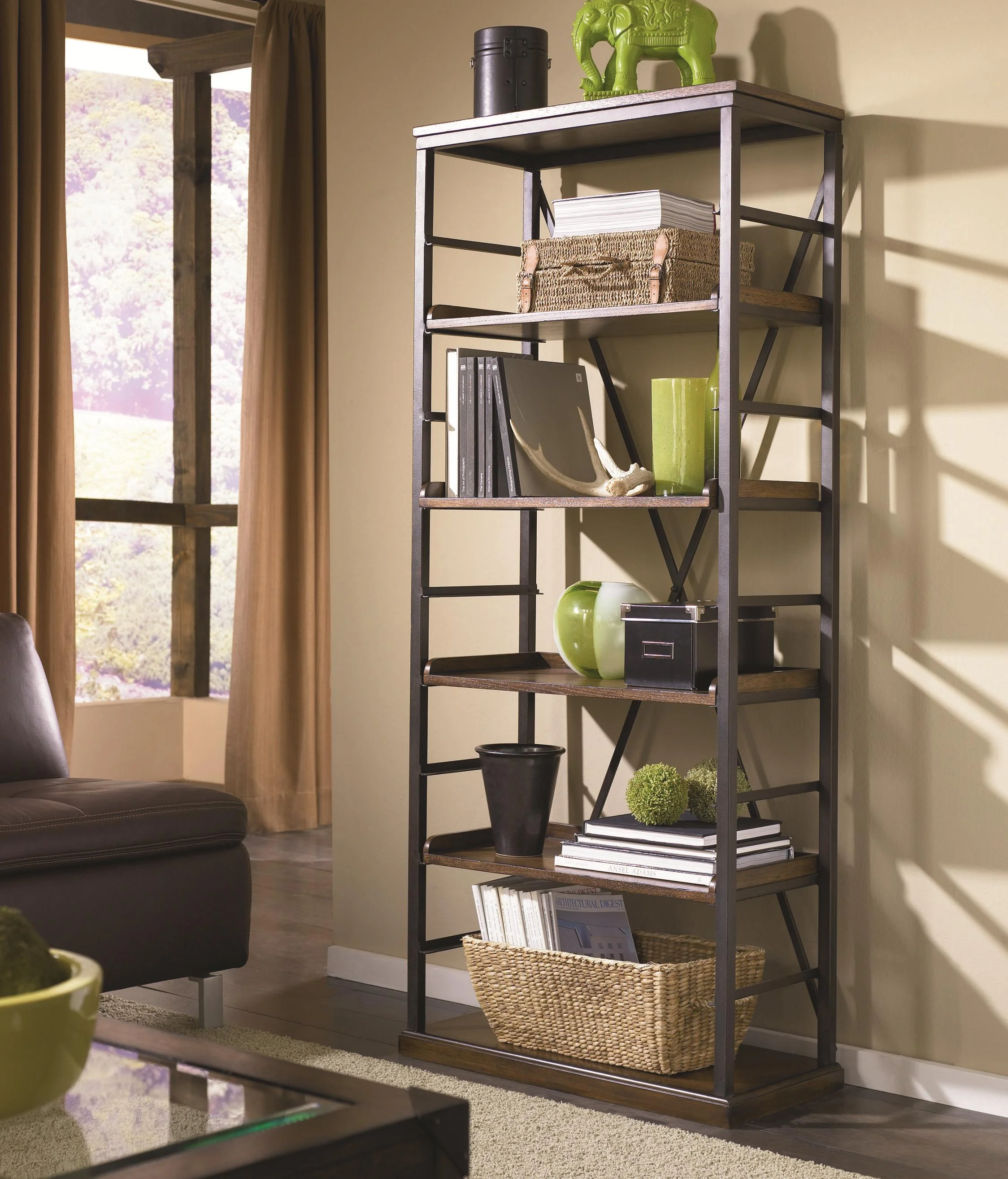 Hammary Studio Home 166-588 Mission 4-Shelf Open Bookcase | Lynn's ...