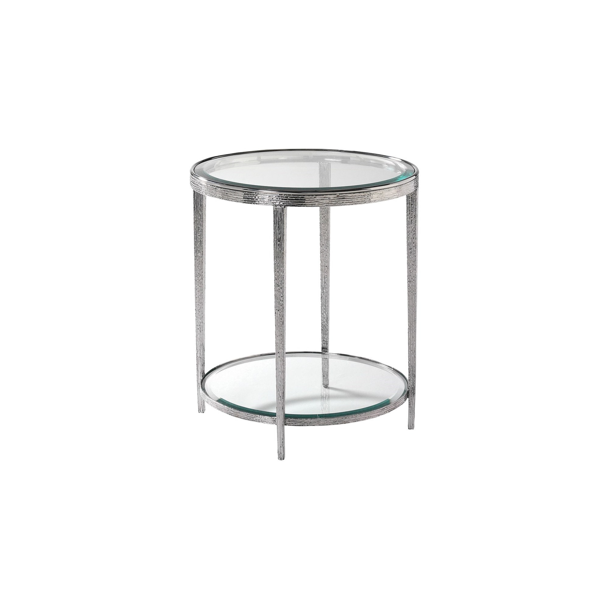 Hancock & Moore H & M Occasional 623152927 Jinx Nickel Round Side Table ...