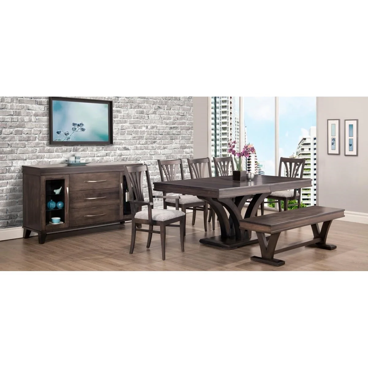 Handstone Verona P-VE4272-2 Customizable Verona Dining Table | Jordan's ...