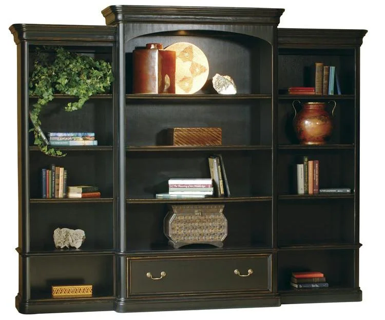 Hekman 7-9100 7-9144+45+46 Executive Wall Bookcase | Stuckey Furniture ...