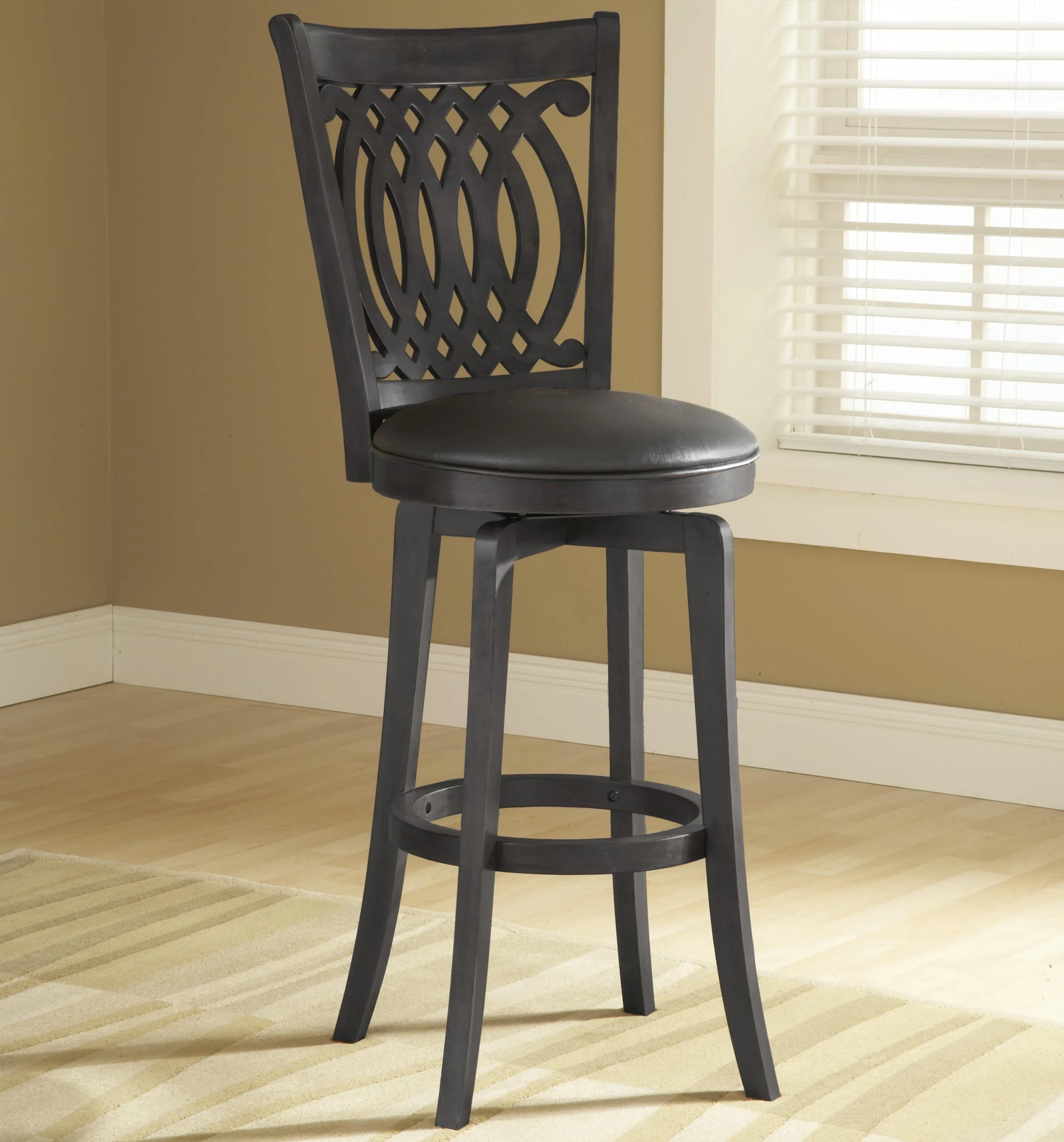 Hillsdale Wood Stools 4975-831 24" Counter Height Van Draus Swivel ...