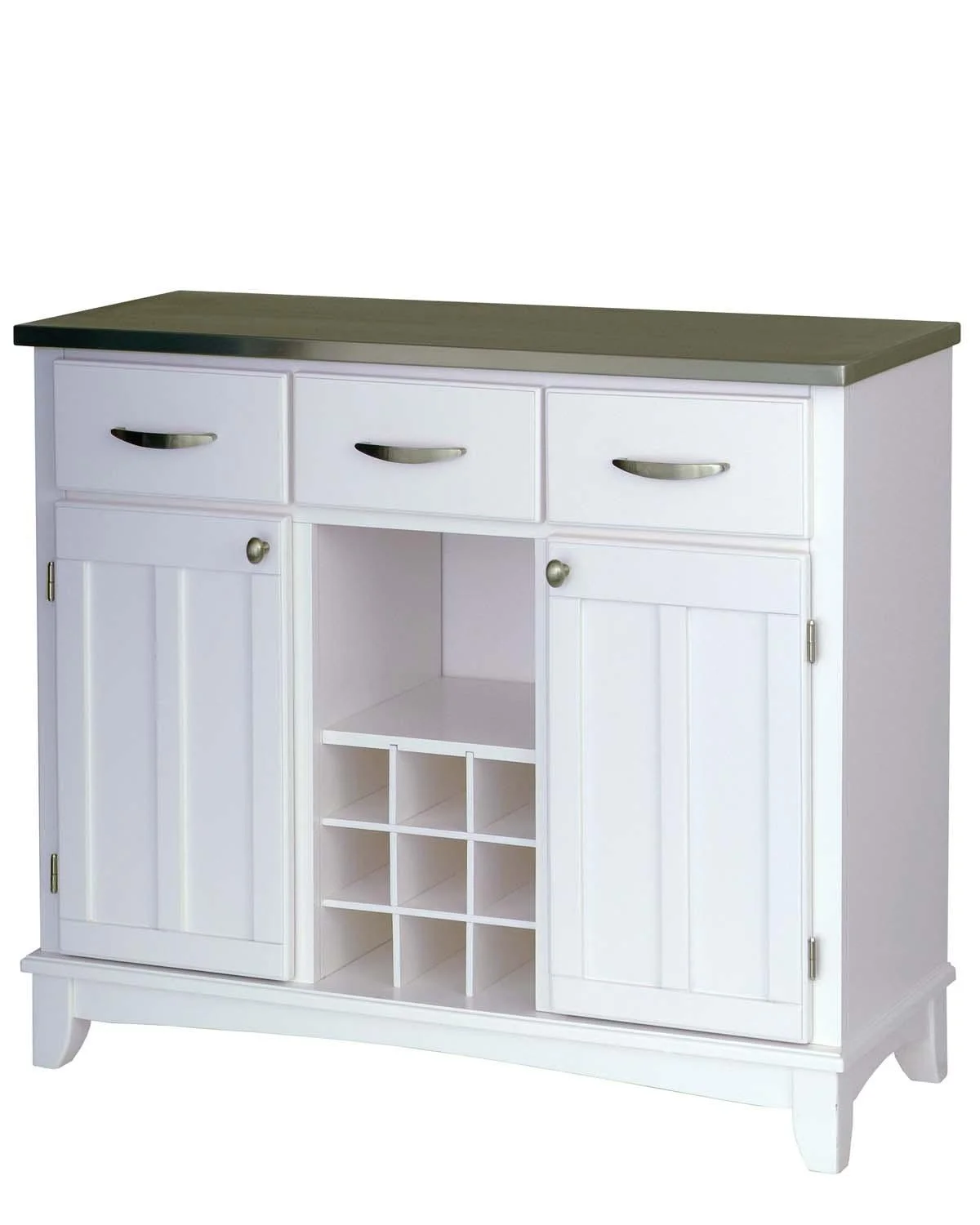 homestyles Buffet of Buffets 5100-0023 Transitional Stainless Steel Top ...