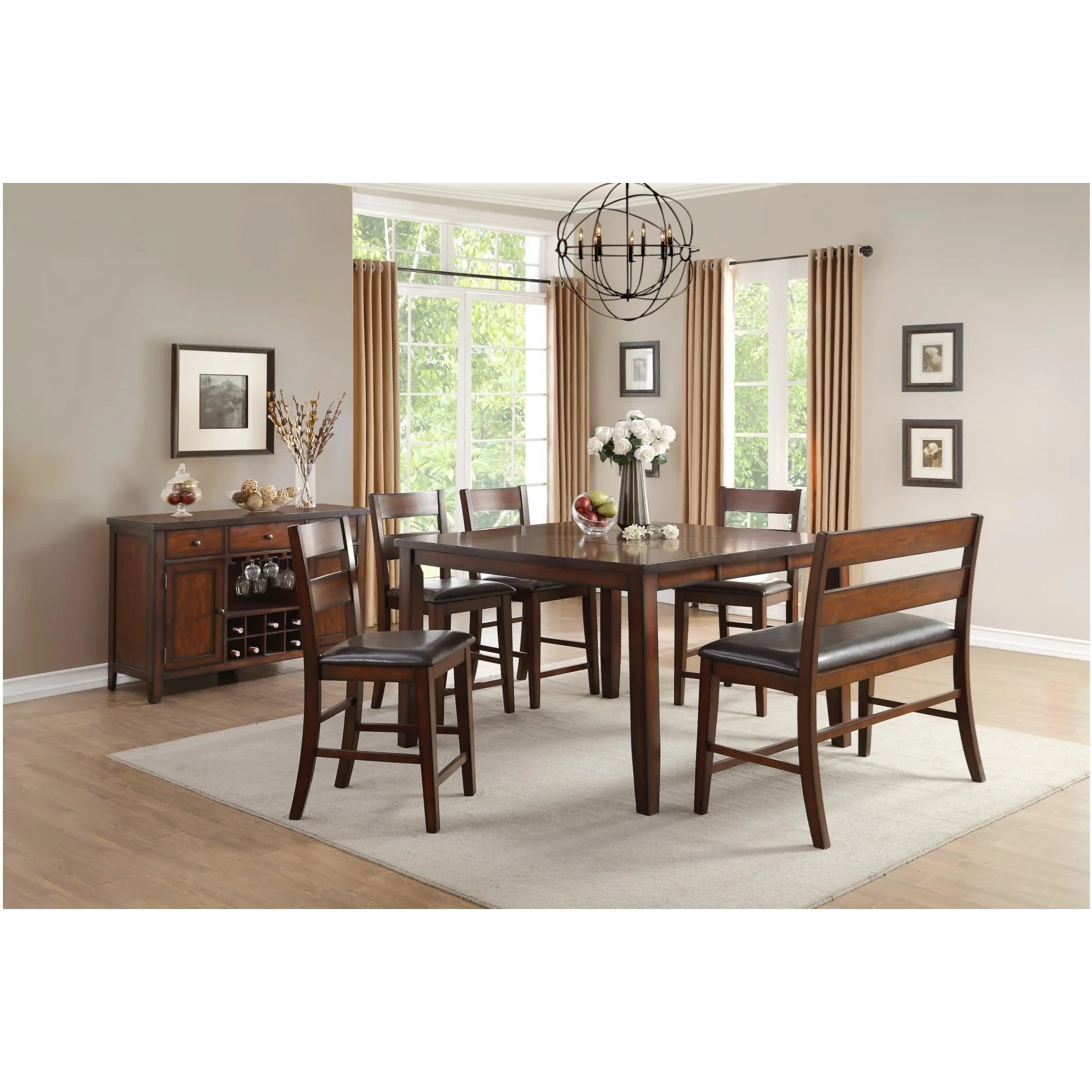 Homelegance Mantello 5547-24x4+5547-36x1+5547-40x1+5547-24BHx1 Dining ...